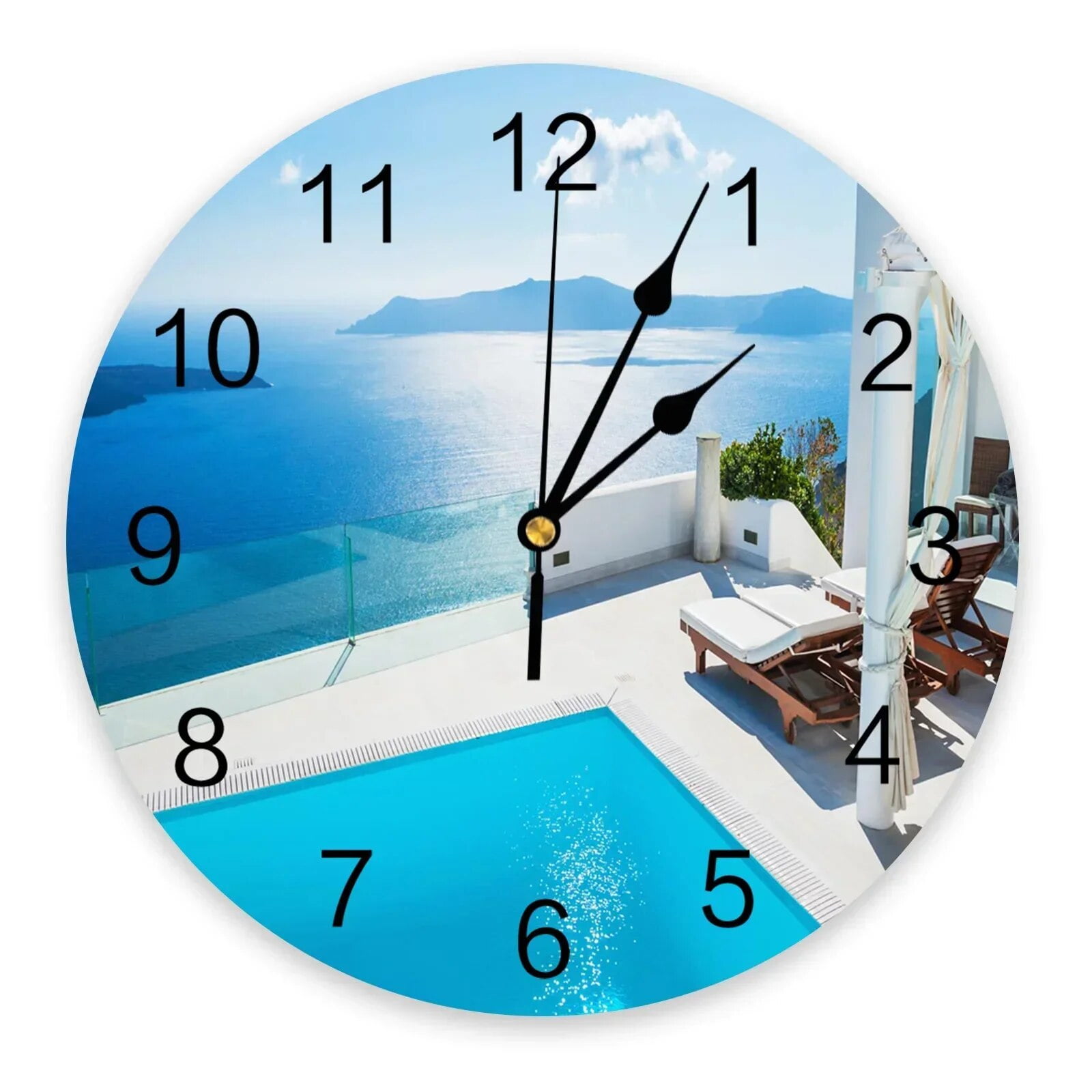 Taj Mahal Thailand Round Wall Clock for Home Decor Living Room No ...