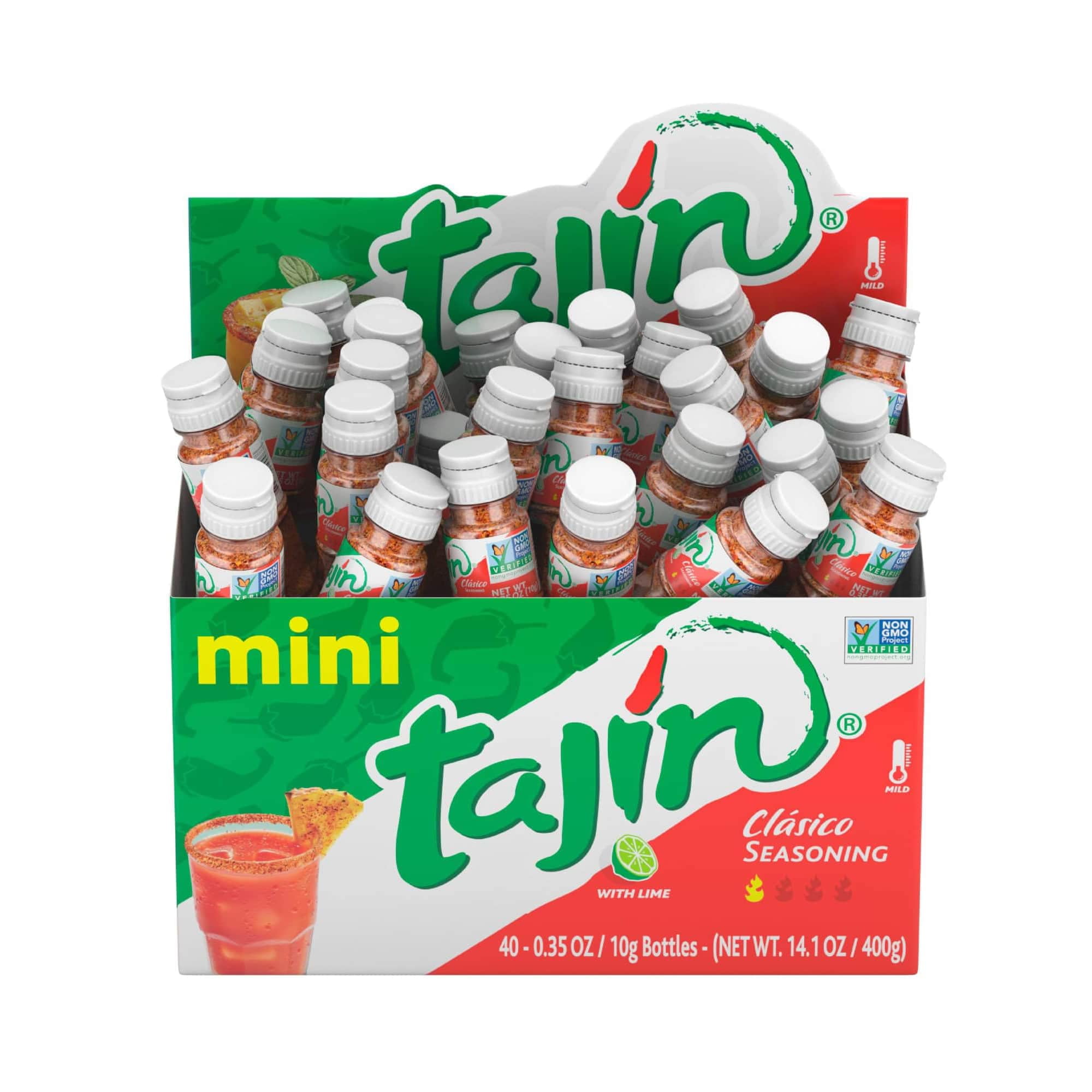 Tajín Clásico Chile Lime Seasoning Mini Display H2FSD0.35 oz, 40 Mini ...