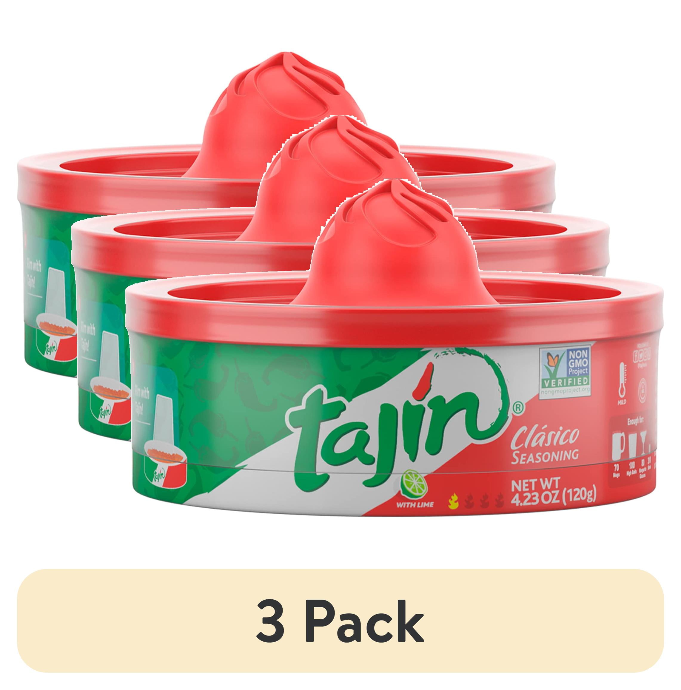 (3 pack) Tajín Clásico Chile Lime Seasoning Rimmer, 4.23 oz - Walmart.com
