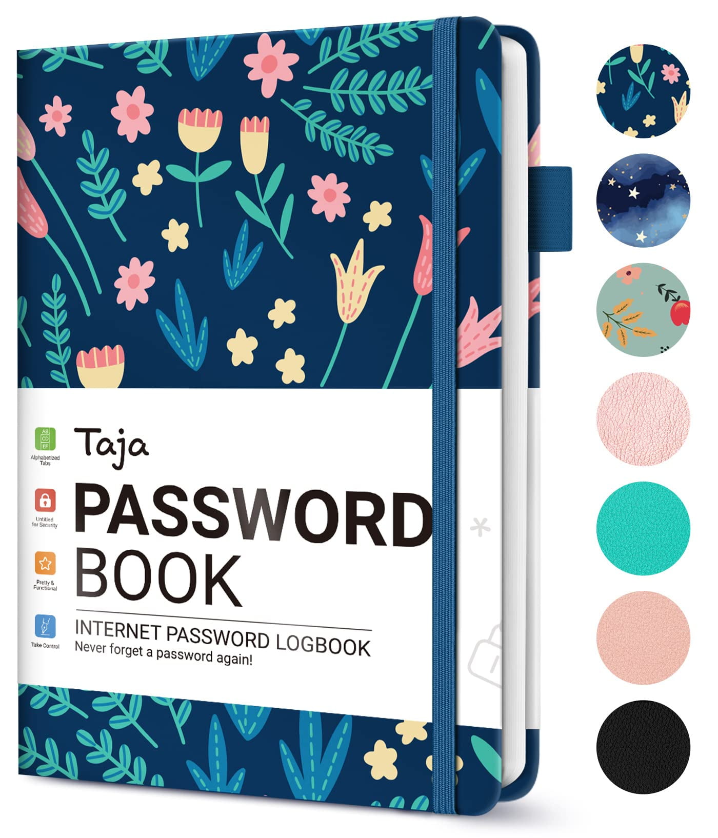 Taja Password Keeper Book with Alphabetical Tabsï¼ŒSmall Password Books ...
