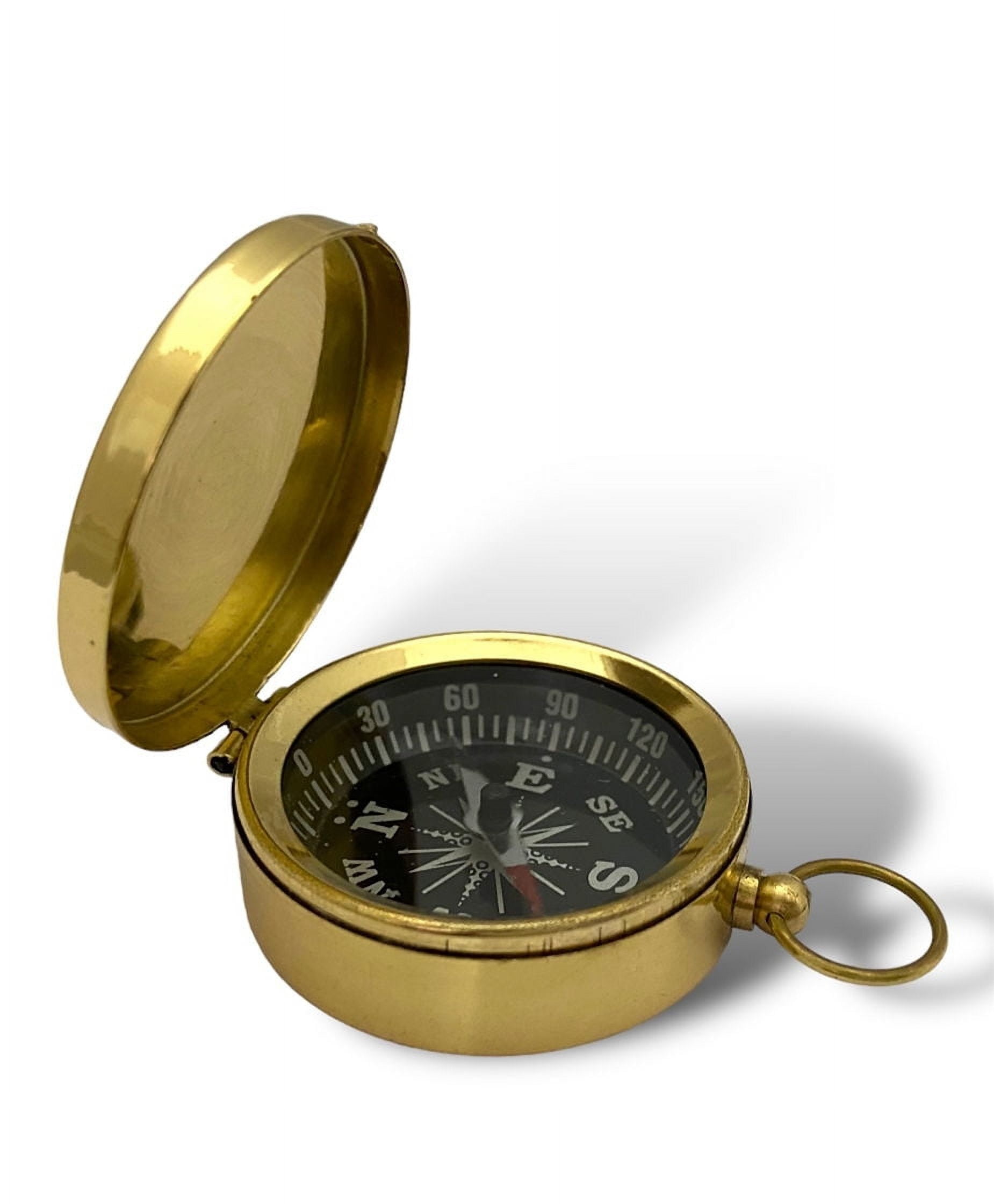 Tajdaar Handicrafts Pocket Compass with Lid, Gold, 1 Count - Walmart.com