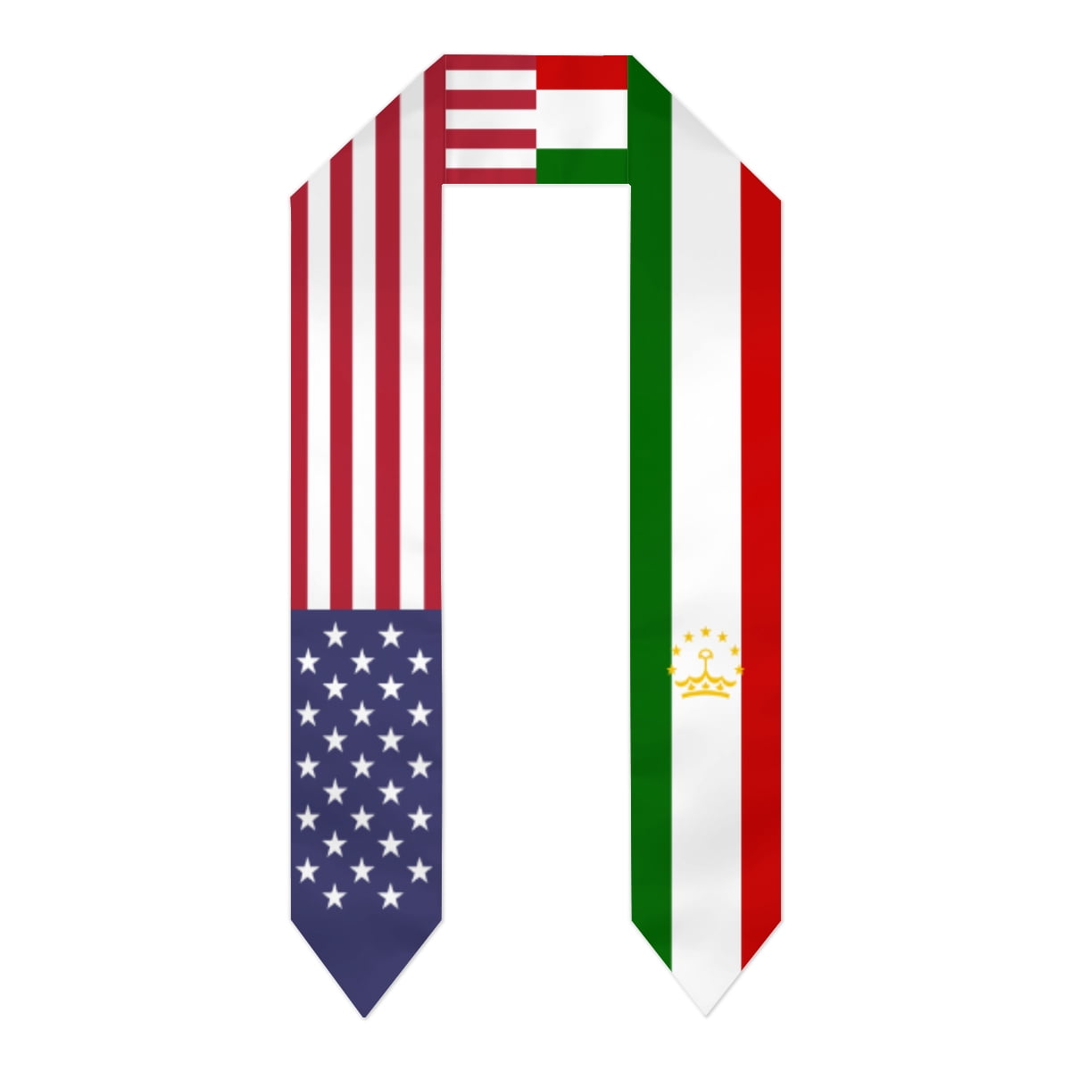 Tajikistan & USA United States Flag Shawl Sash Stole Graduation Shawls ...