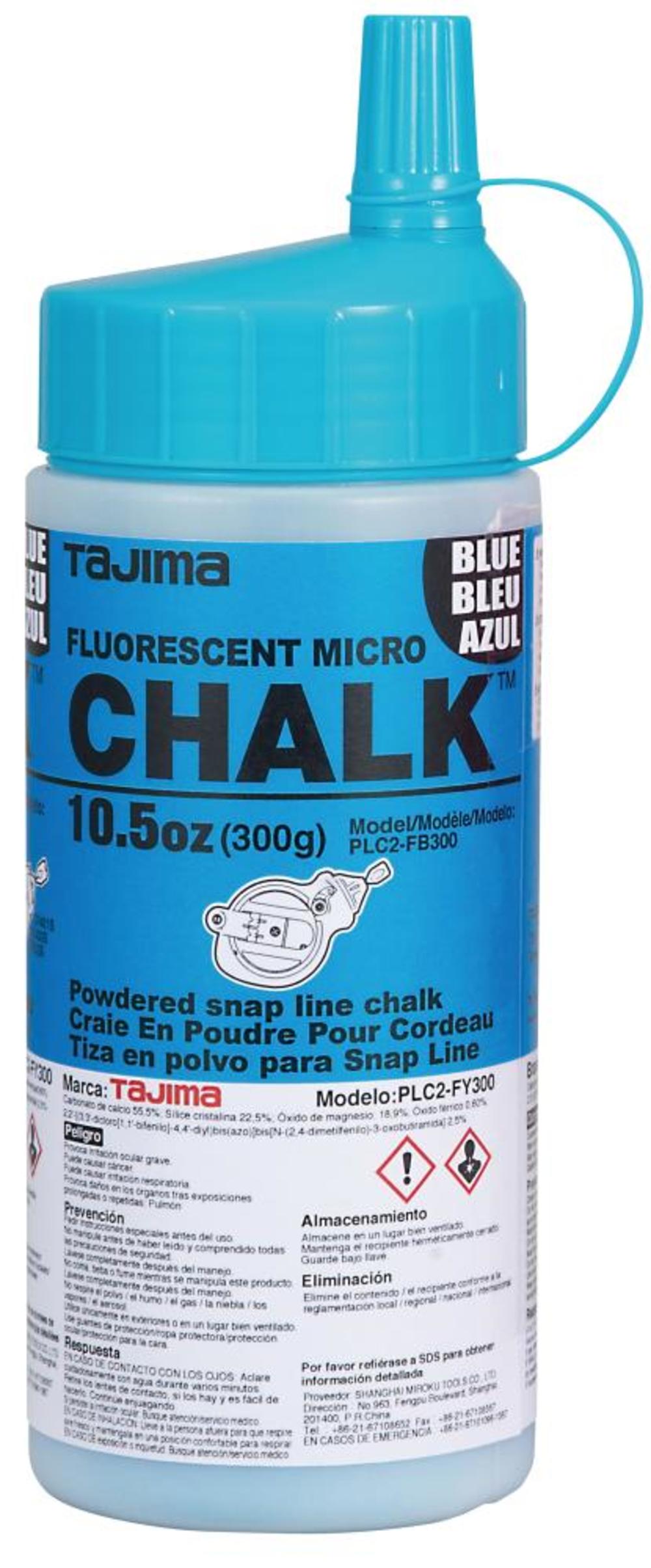 Tajima PLC2-FB300 Chalk Micro Ultra-Fine Fluorescent Blue 10.5 Oz ...