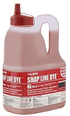 Tajima Marking Tools - Dark Red 6-lb Semi Permanent Snap-Line Dye with ...