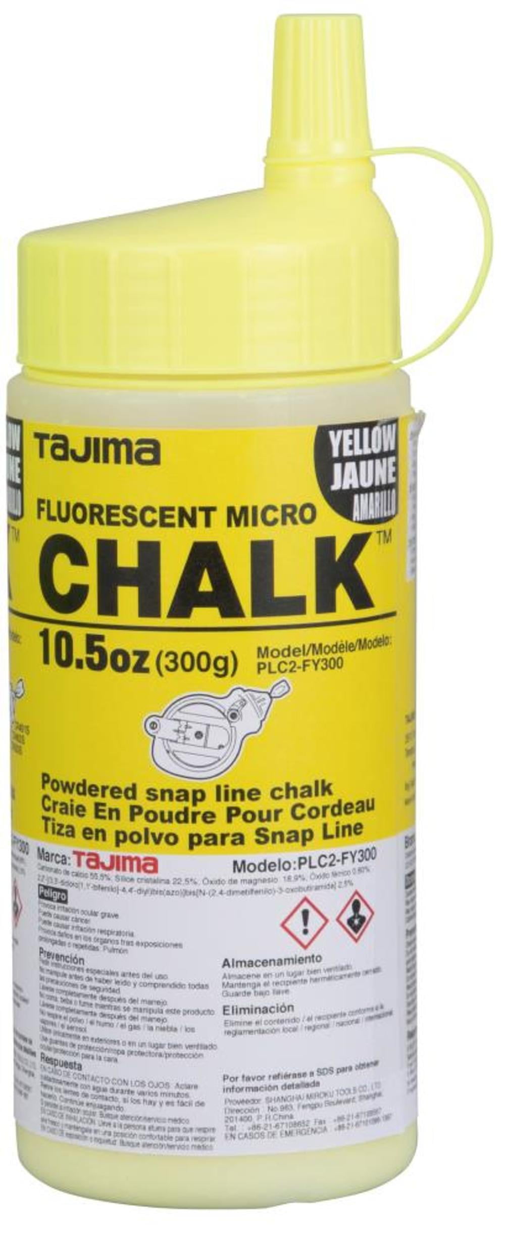 Tajima PLC2-FY300 Chalk Micro Ultra-Fine Fluorescent Yellow 10.5 O ...