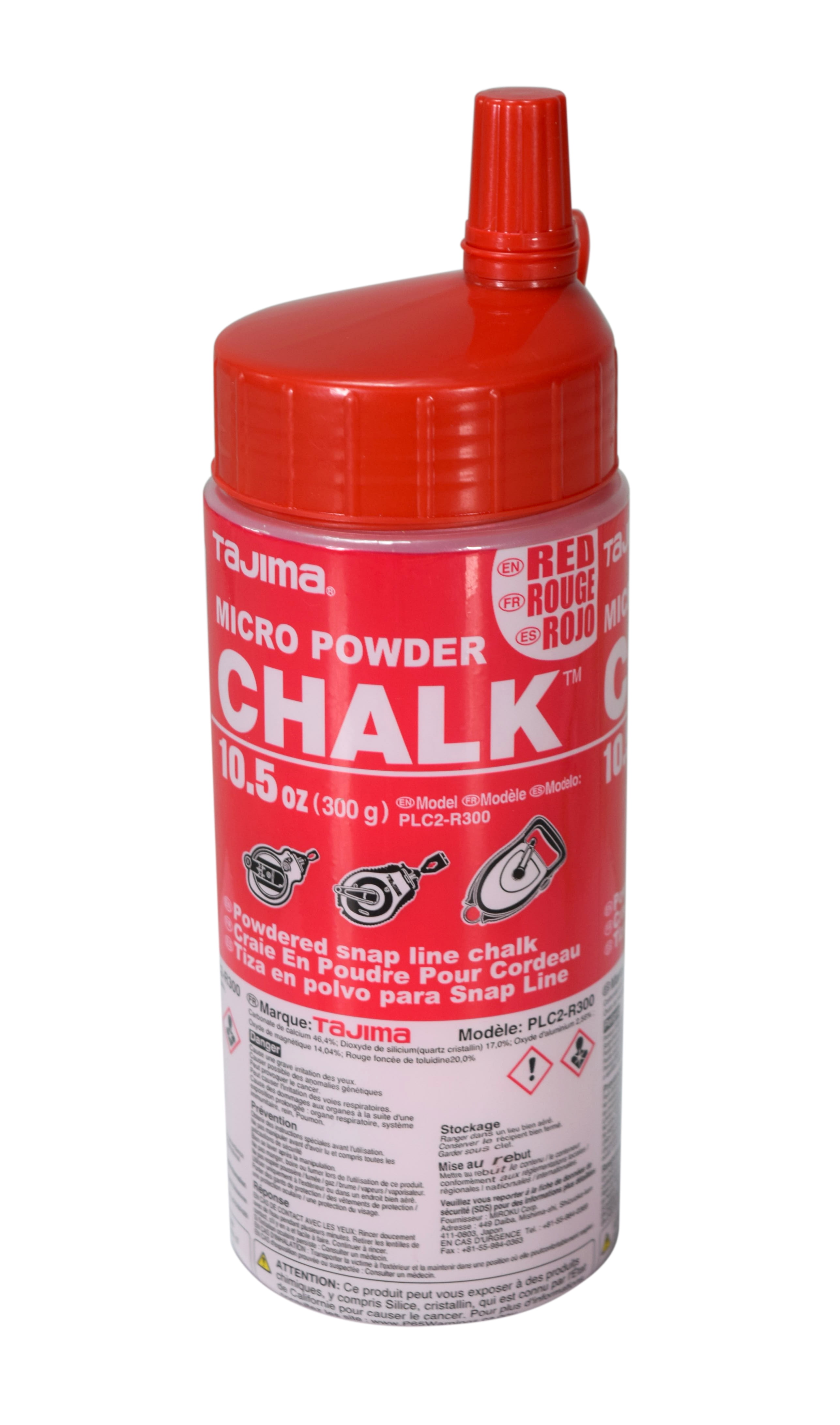Tajima PLC2-R300 Micro Chalk Ultra-Fine Chalk 300g / 10.5 oz. Easy-fill ...