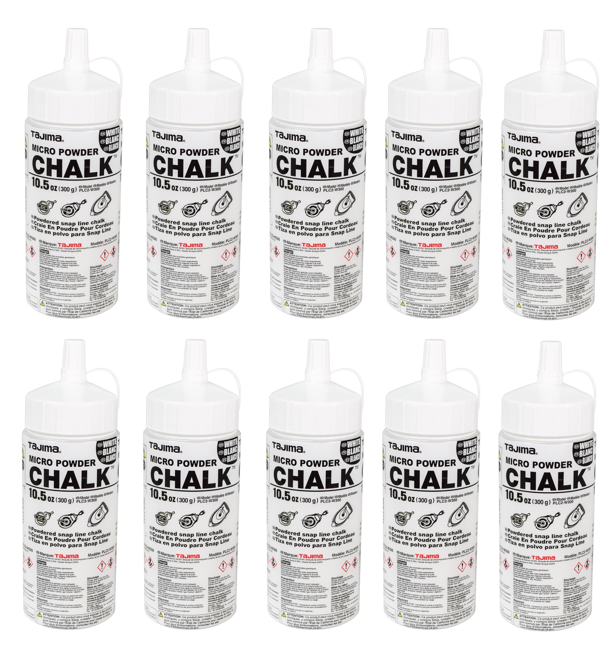 Tajima PLC2-W300 Micro Chalk Ultra-Fine Chalk 300g / 10.5 oz. Easy-fill ...