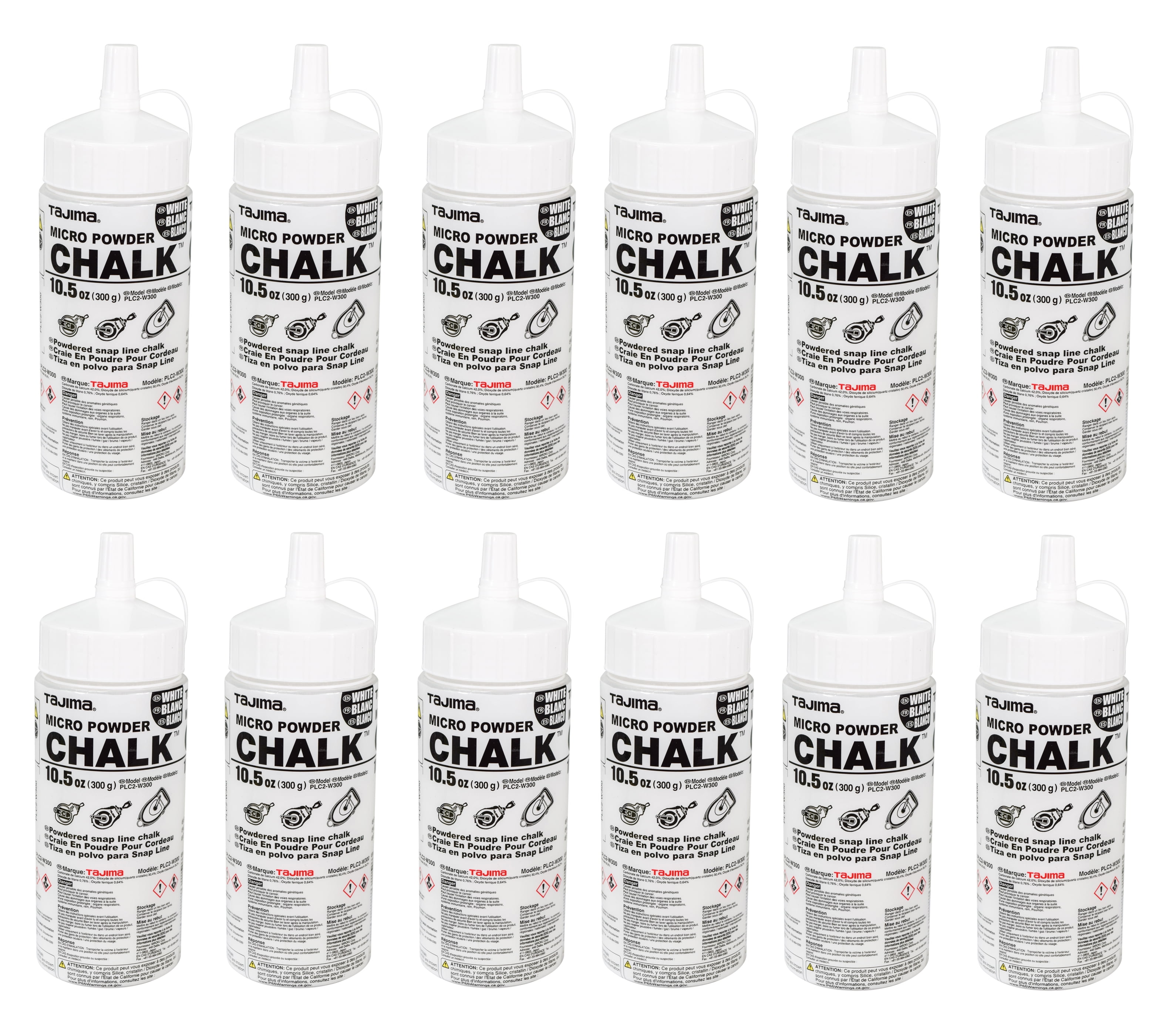 Tajima PLC2-W300 Micro Chalk Ultra-Fine Chalk 300g / 10.5 oz. Easy-fill ...