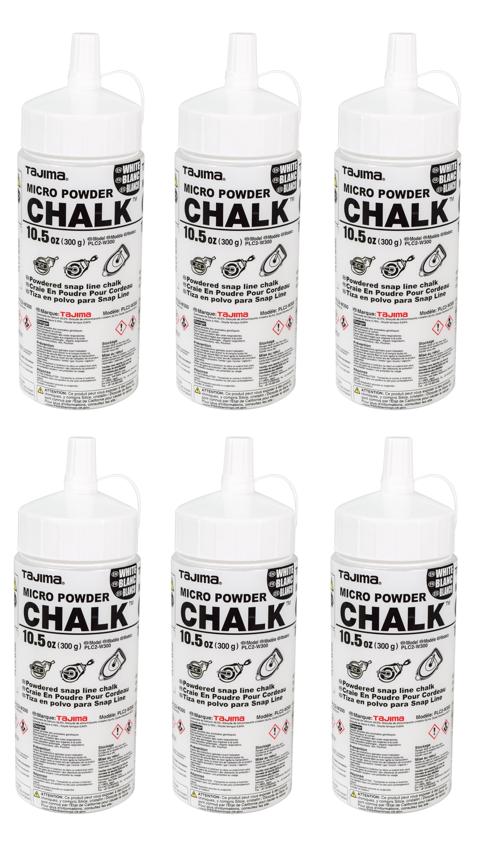 Tajima PLC2-W300 Micro Chalk Ultra-Fine Chalk 300g / 10.5 oz. Easy-fill ...