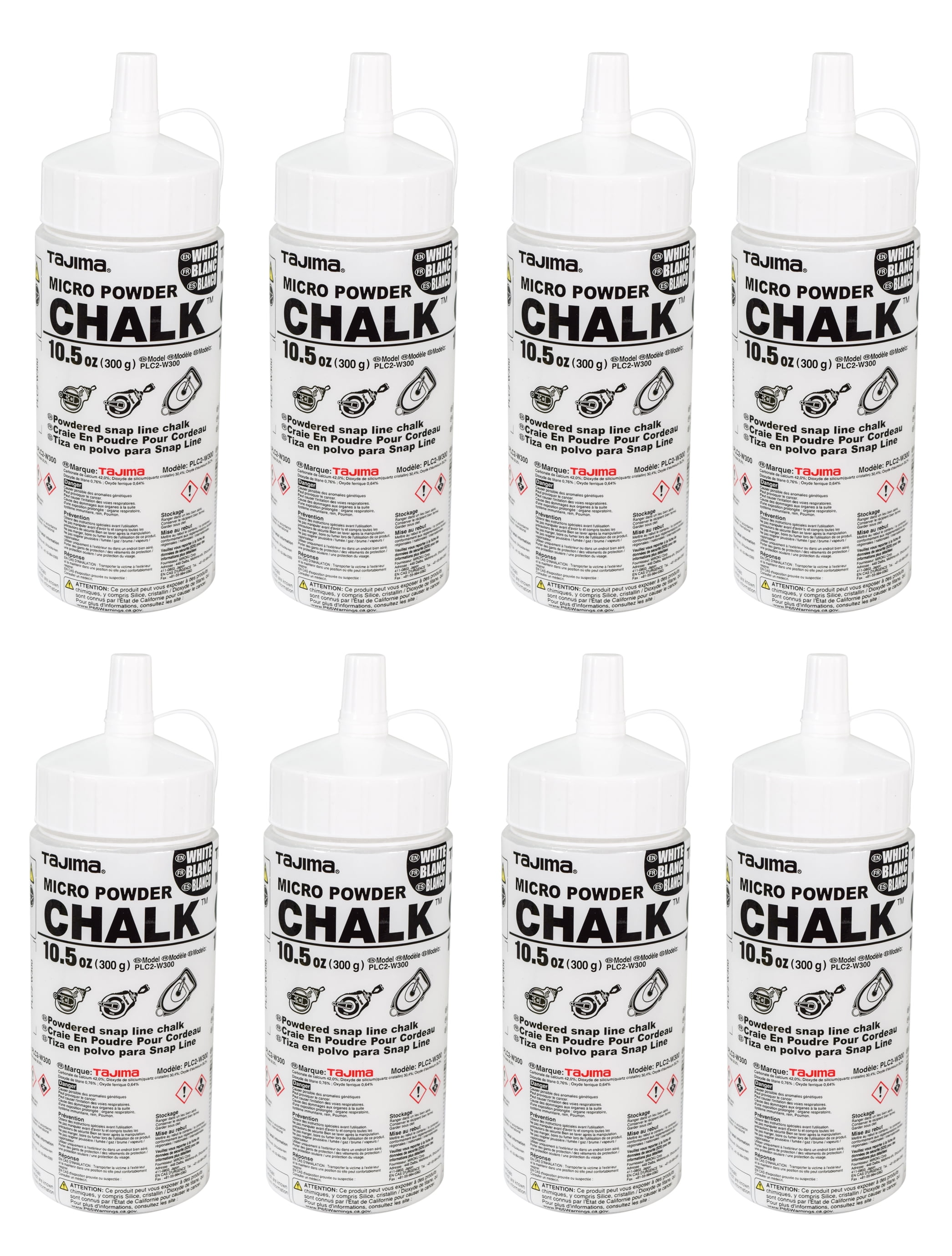 Tajima PLC2-W300 Micro Chalk Ultra-Fine Chalk 300g / 10.5 oz. Easy-fill ...