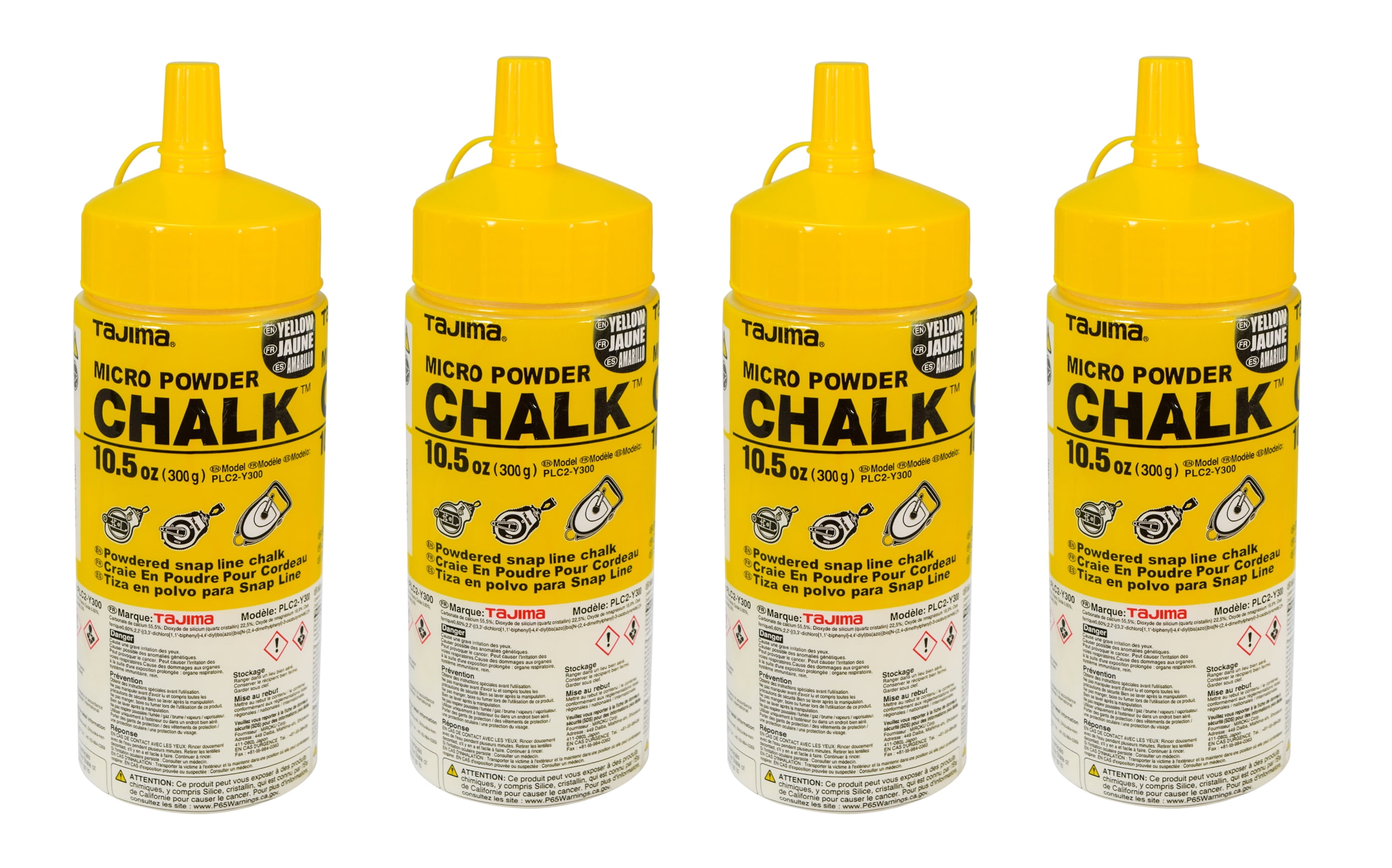 Tajima PLC2-Y300 Micro Chalk Ultra-Fine Chalk 300g / 10.5 oz. Easy-fill ...