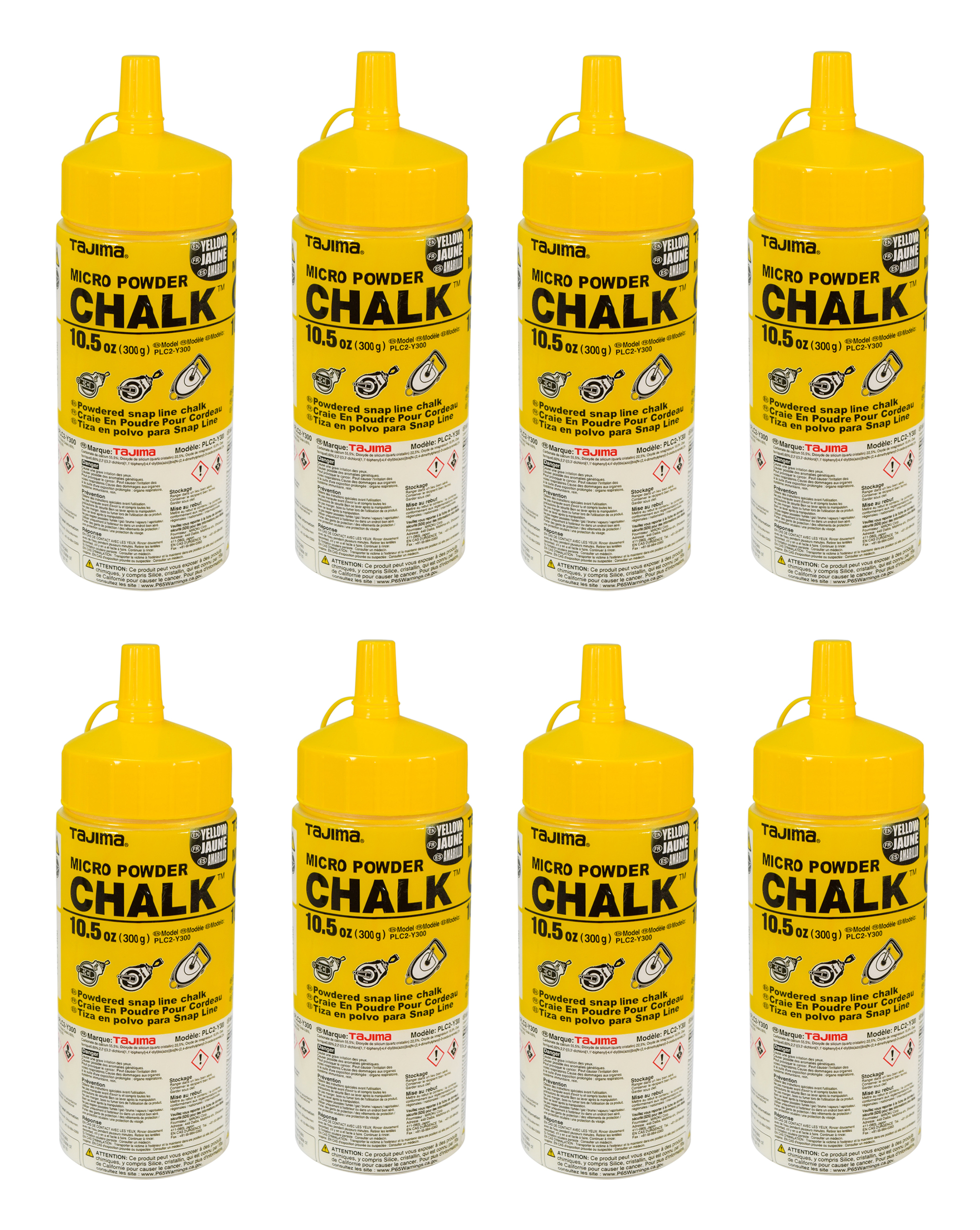 Tajima PLC2-Y300 Micro Chalk Ultra-Fine Chalk 300g / 10.5 oz. Easy-fill ...