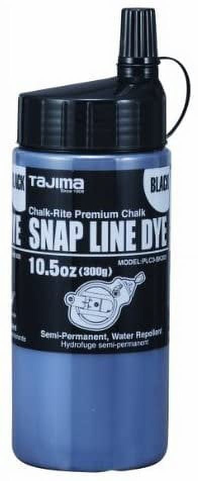Tajima PLC3-BK300 Chalk-Rite 10.5-Ounce Snap Line Black Powder Dye by ...