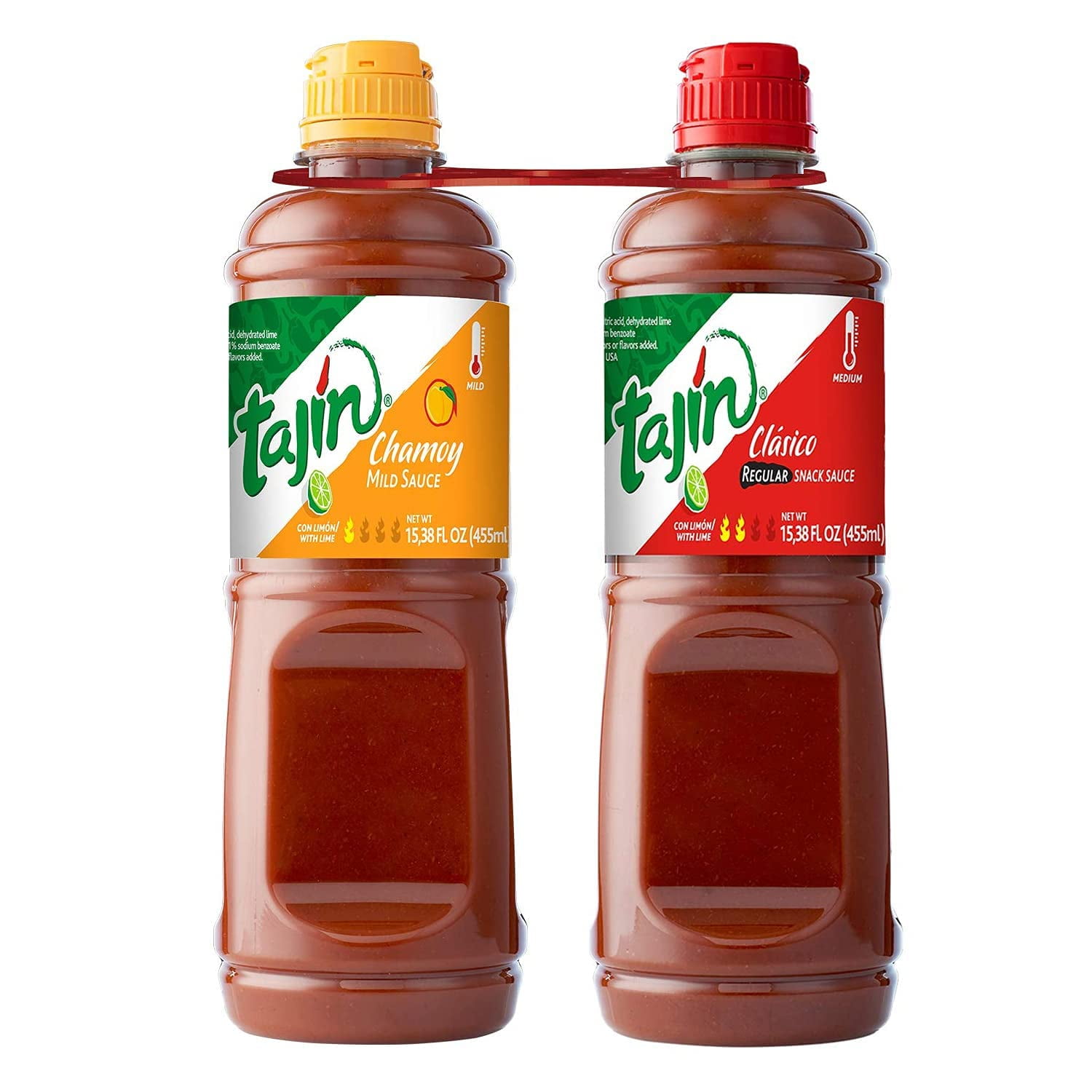 Tajin Fruity Chamoy Sauce 15.38Oz And Mild Hot Sauce 15.38Oz Bundle ...