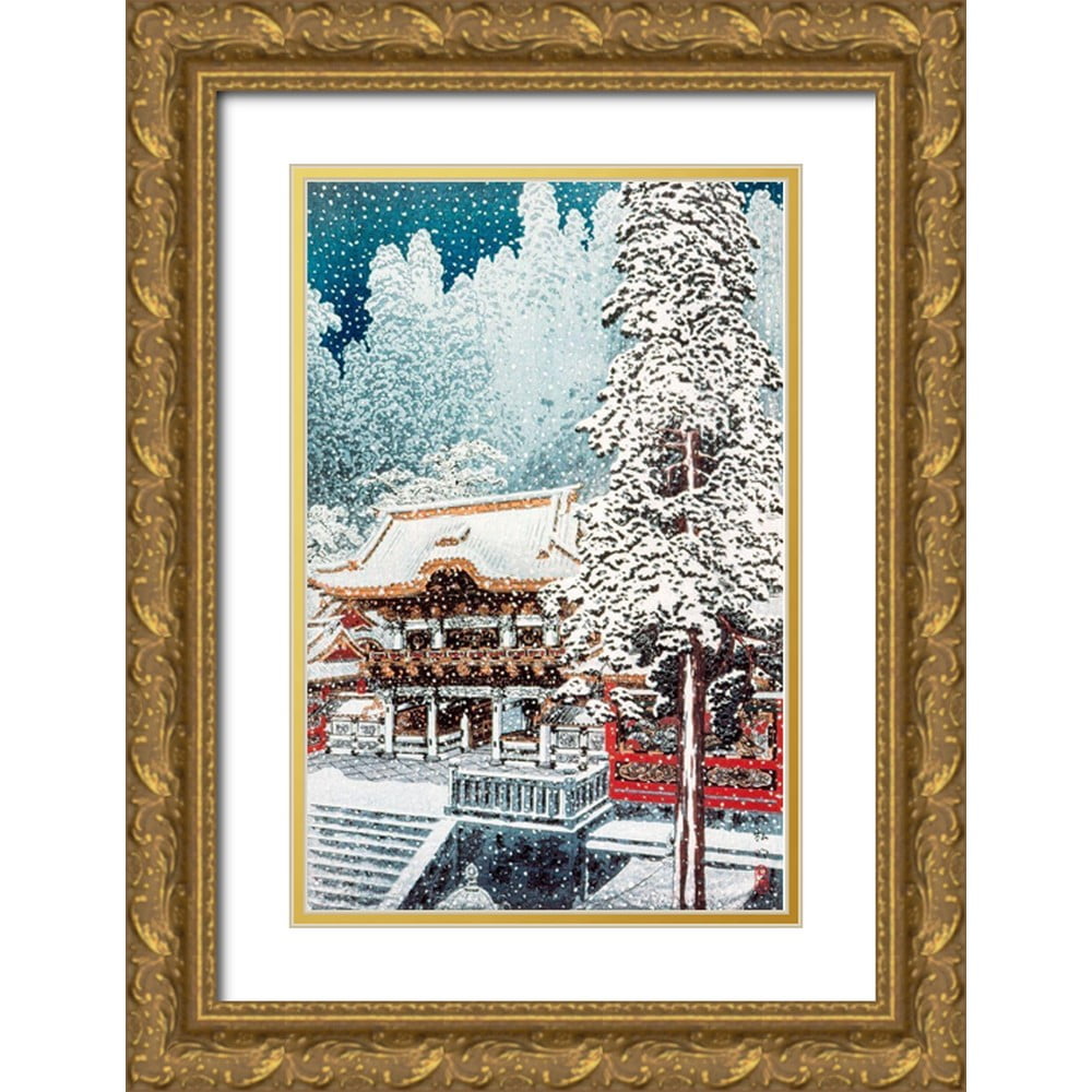 Takahashi, Hiroaki 13x18 Gold Ornate Wood Framed with Double Matting ...