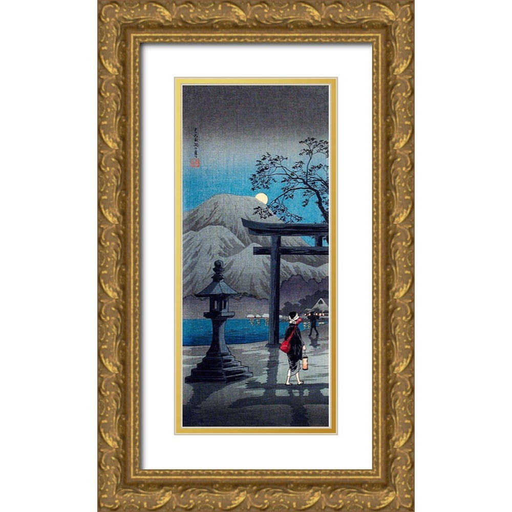 Takahashi, Hiroaki 16x32 Gold Ornate Wood Framed with Double Matting ...