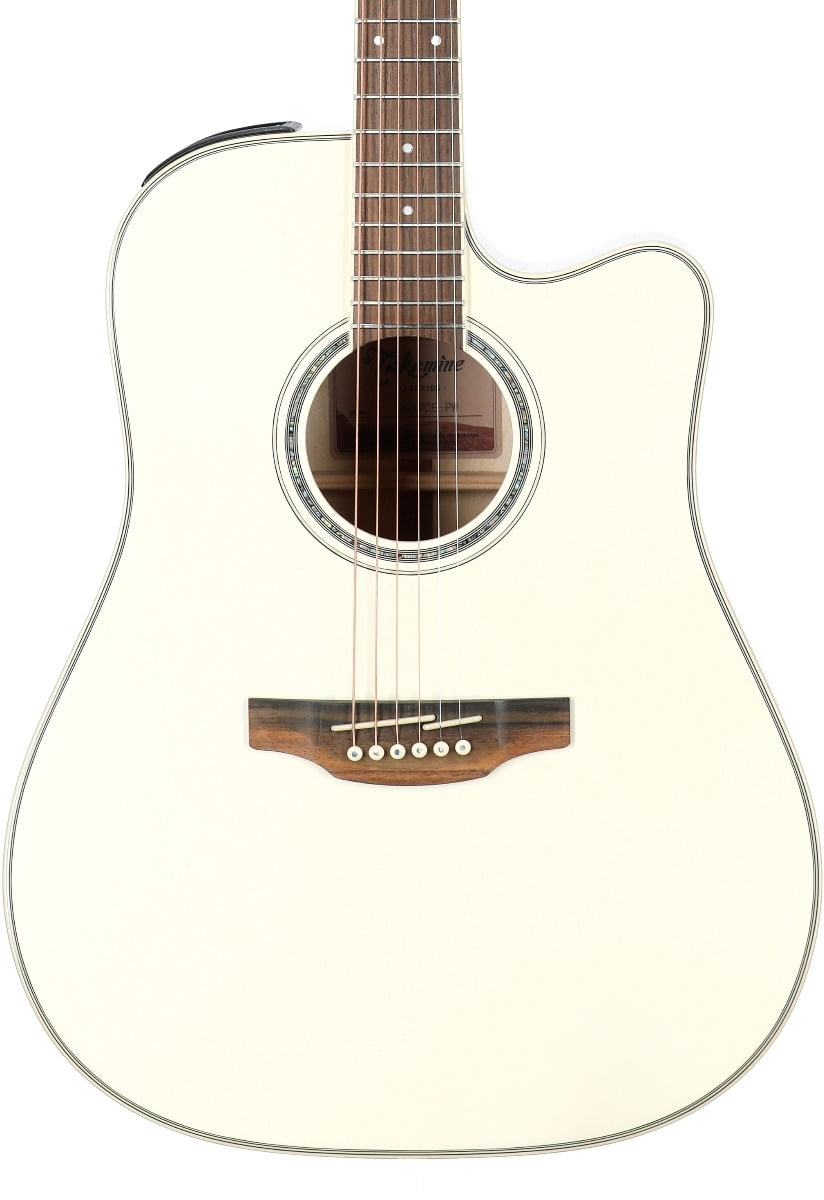 Takamine GD37CEPW Acoustic-Electric Guitar Pearl White - Walmart.com