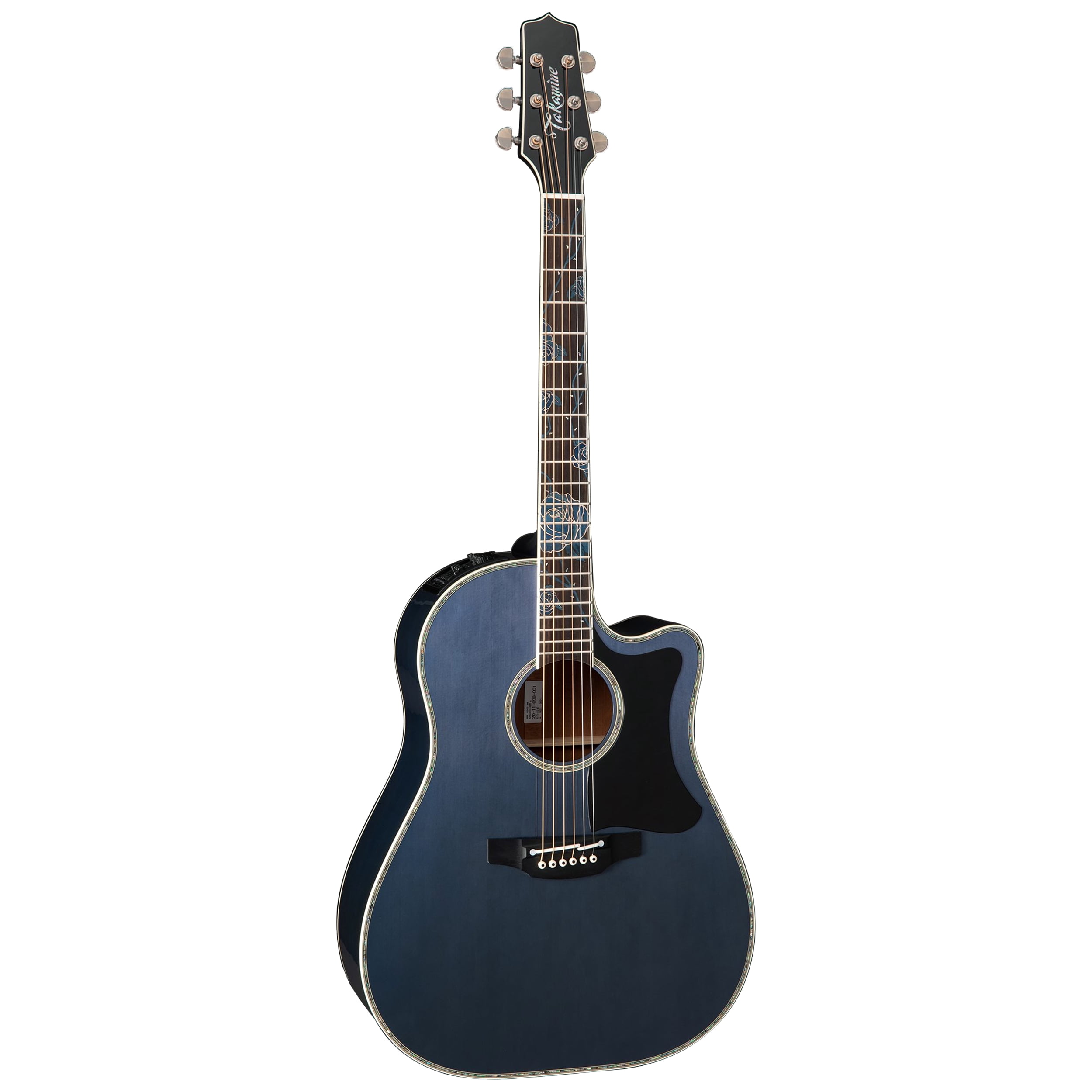 Takamine LTD2021 Blue Rose With Case, Charcoal Blue Gradation - Walmart.com