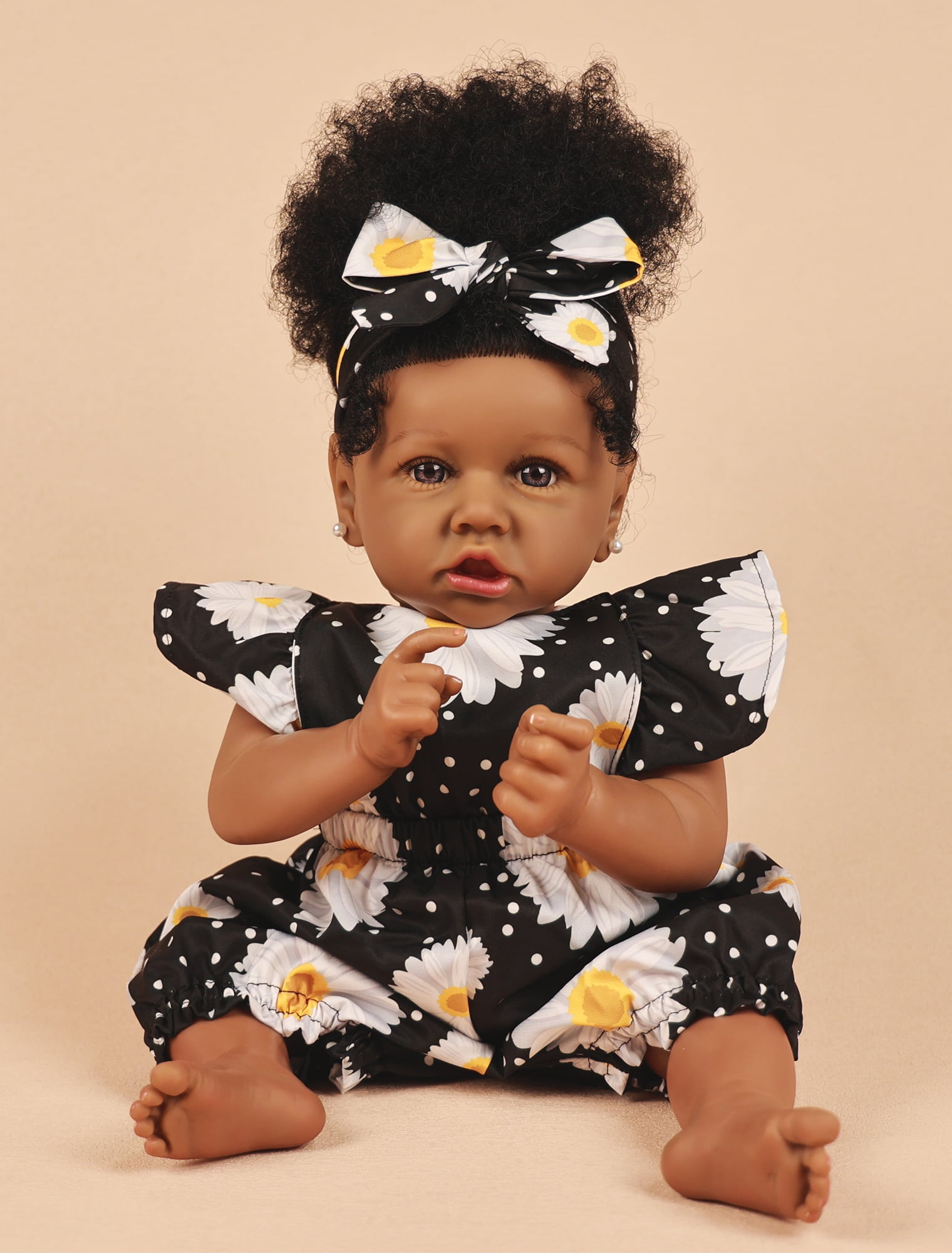 Takanini Reborn Baby Dolls African American Silicone Limbs Realistic ...