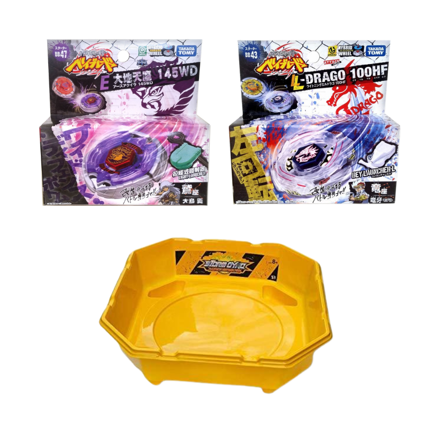 Takara Tomy Earth Aquila & Meteo L Drago Lightning Metal 2 Pack with ...