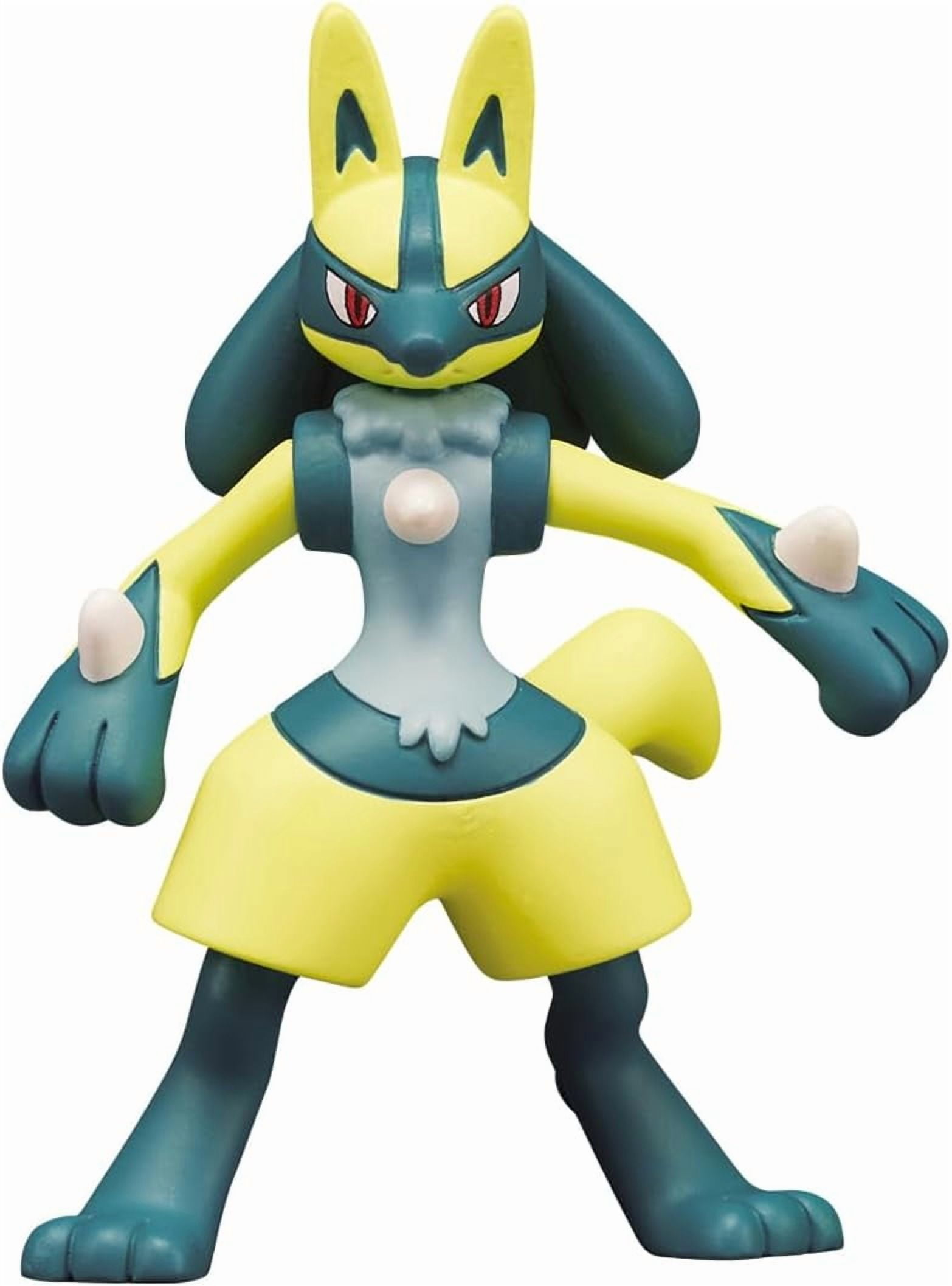 Takara Tomy Pokemon Moncolle 2 Inch Figure MS-52 Shiny Lucario ...