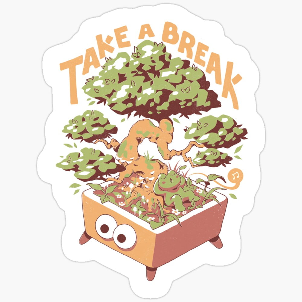 Take A Break Sticker Phone Decal Water Bottle Stickers Car Decals ...