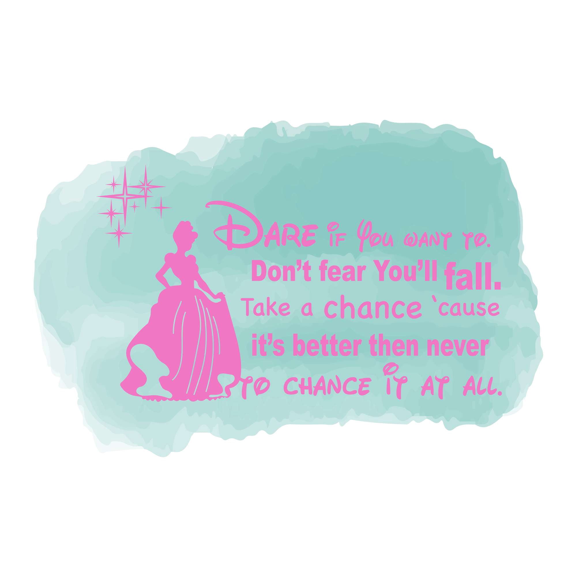 Take A Chance Cause It's Better Don'T Fear You'Ll Fall Cartoon Quote ...