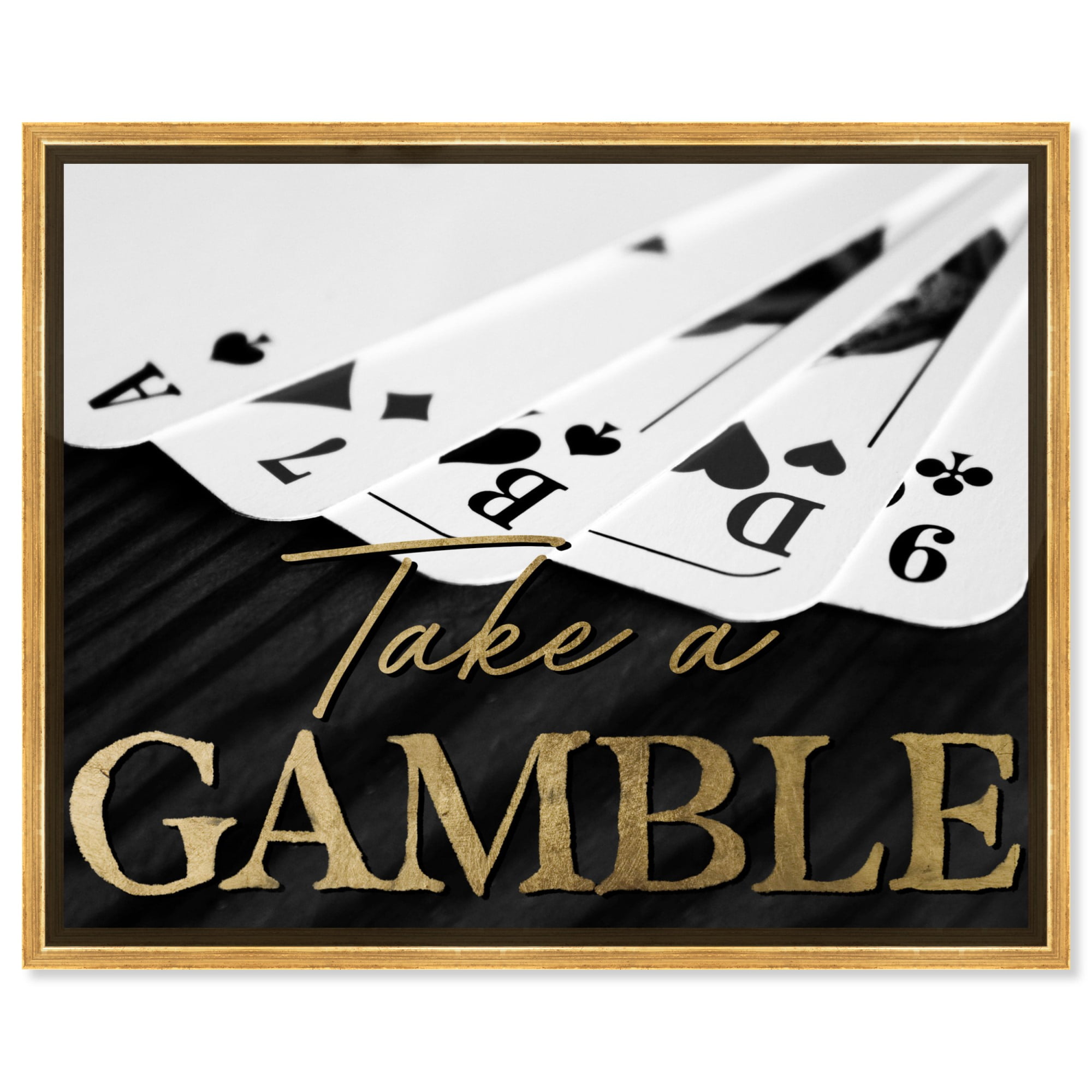 Take A Gamble Canvas Motivational Quotes For Men Print By Notoriart ...