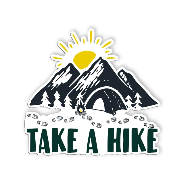 Take A Hike Stickers Outdoor Nature Hiking Stickers Phone Decal Water ...