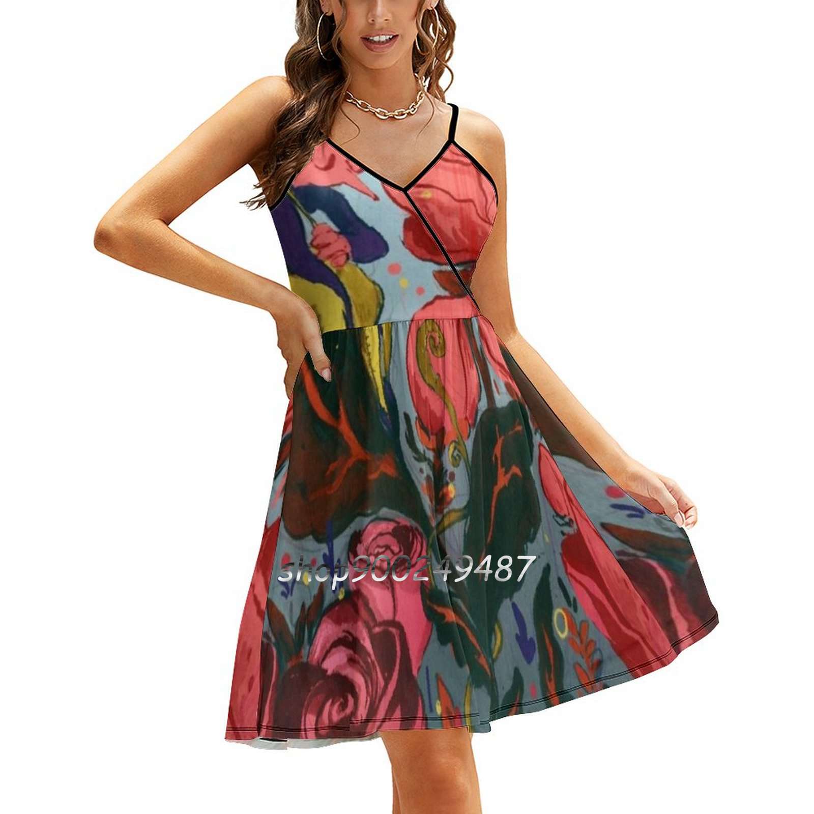 Take A Load Off Sweetheart Knot Flared Dress Fashion Design Large Size ...