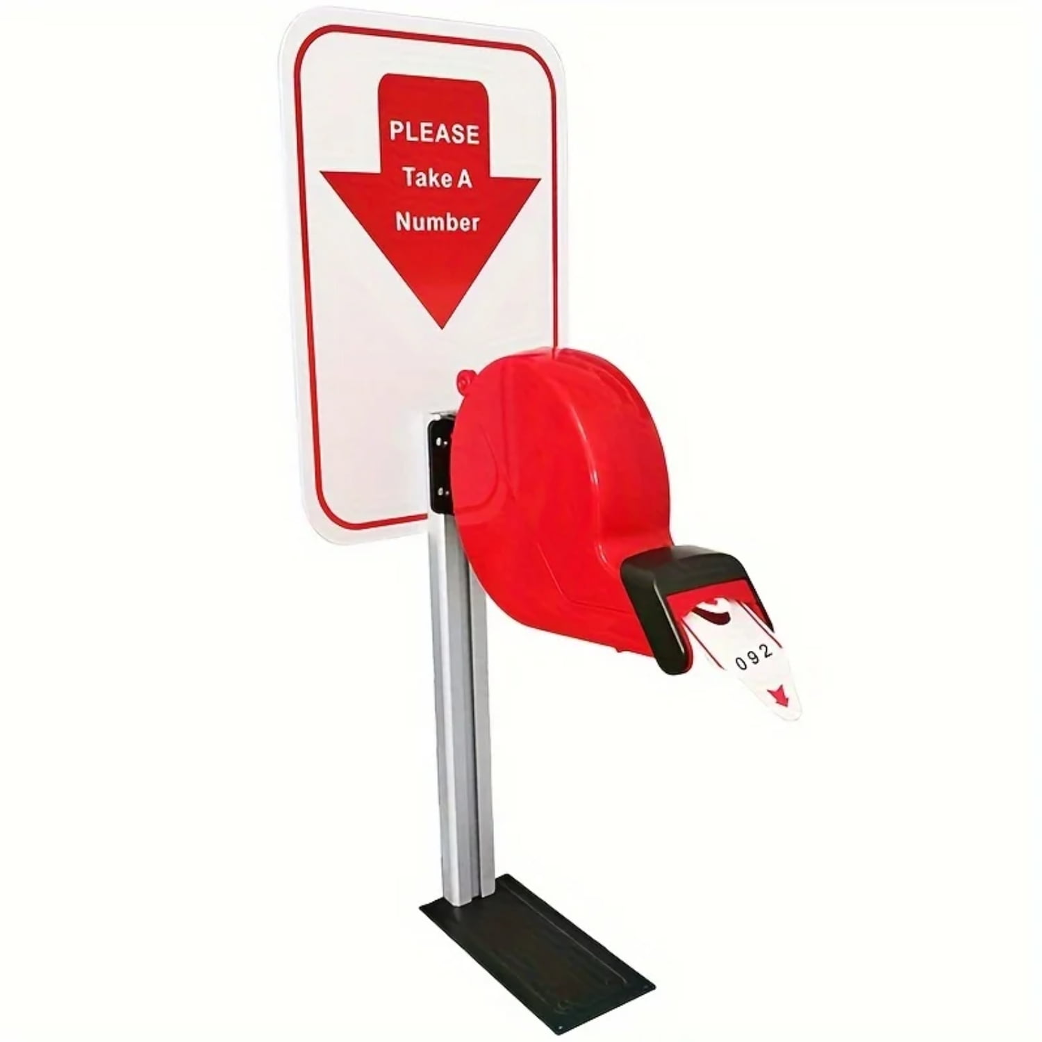 Take-A-Number System Ticket Dispenser with Counter Stand and 1 Roll ...
