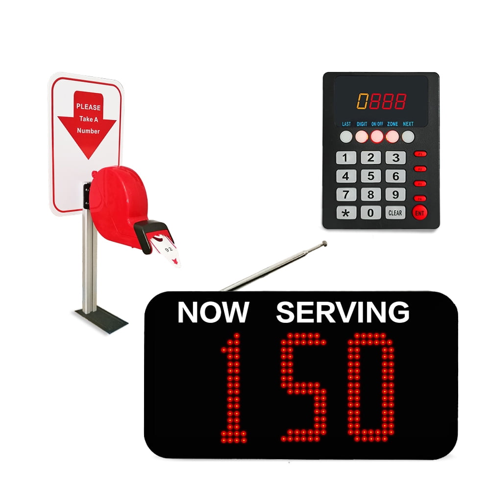 Take A Number System Waiting Number System with Ticket Dispenser Paper Roll for Medical Clinic ...