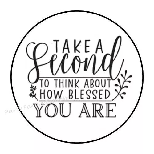 Take A Second Blessed Sticker Party Favors Sticker Envelope Seals ...