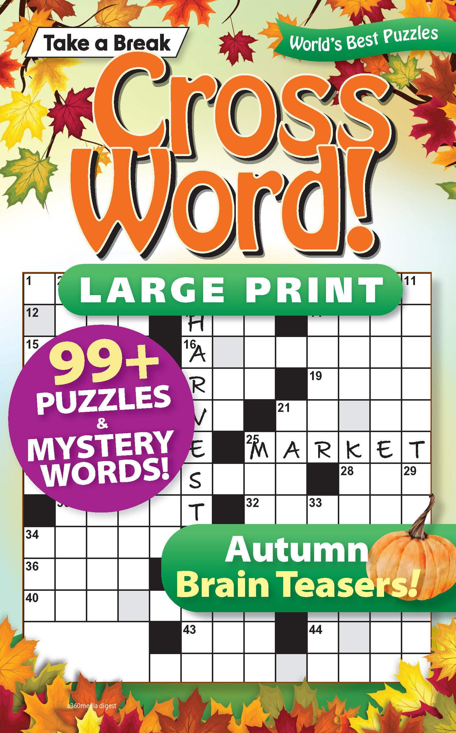 Take a Break - Cross Word (Large Print): 99+ Puzzles Mystery Words ...