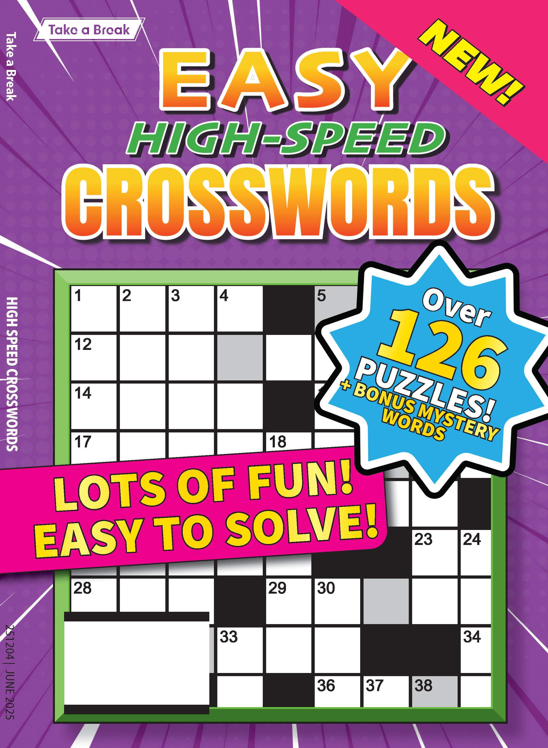 Cross Word High Speed Crossword 25.03.14, 126+ Easy Puzzles, Bonus ...