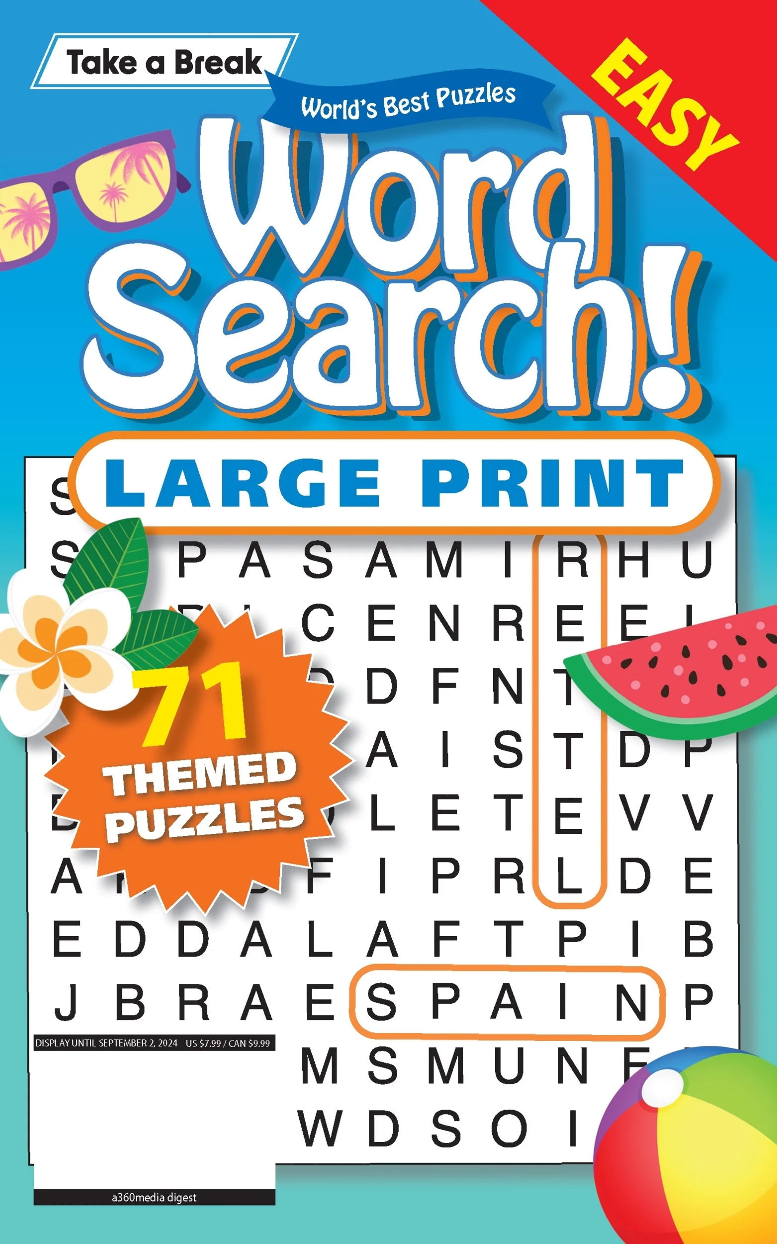 Take a Break - Word Search (Large Print): 71 Themed Puzzles, Easy To ...