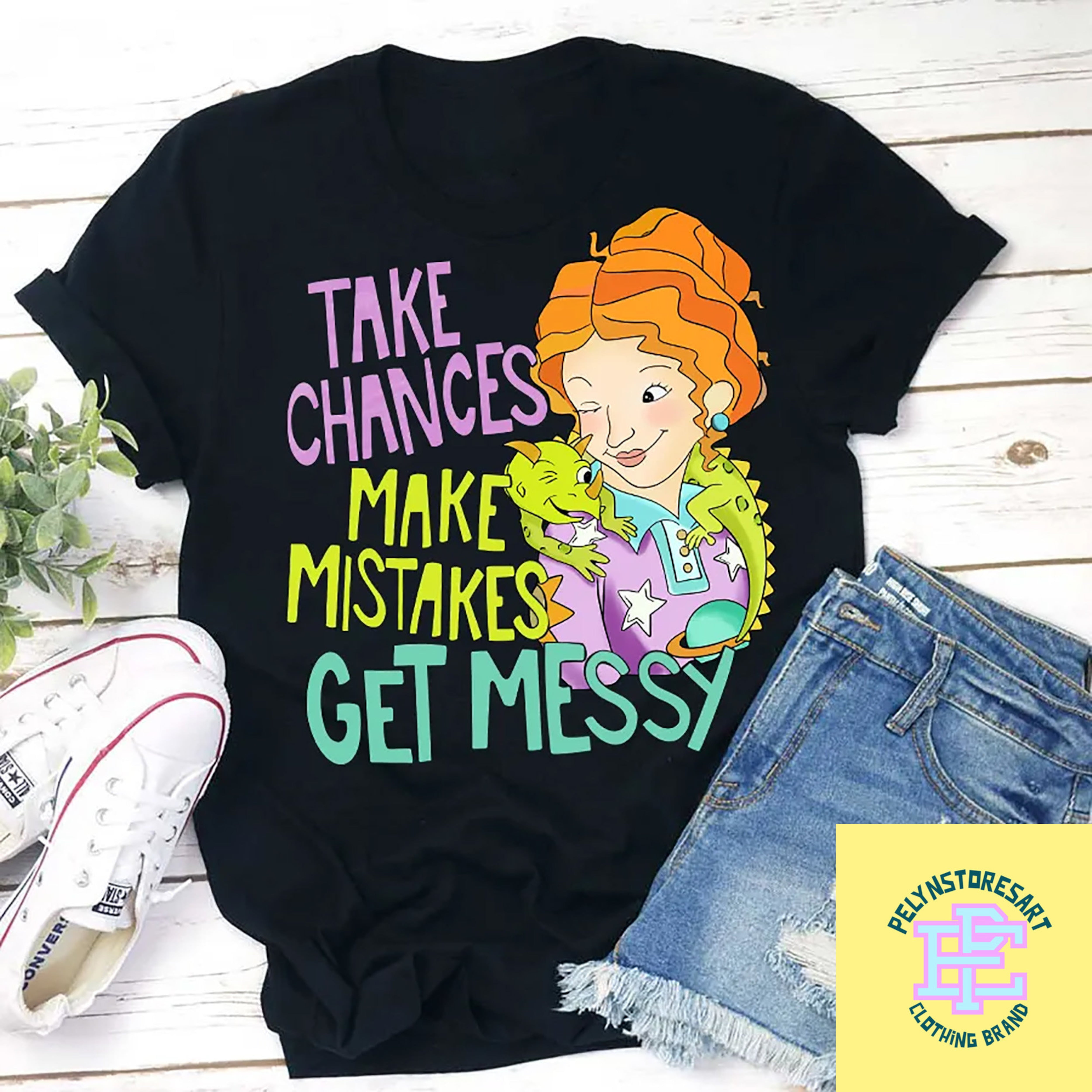 Take Chances Make Mistakes Get Messy T-Shirt, The Magic School Bus Shirt, Ms Valerie Frizzle ...