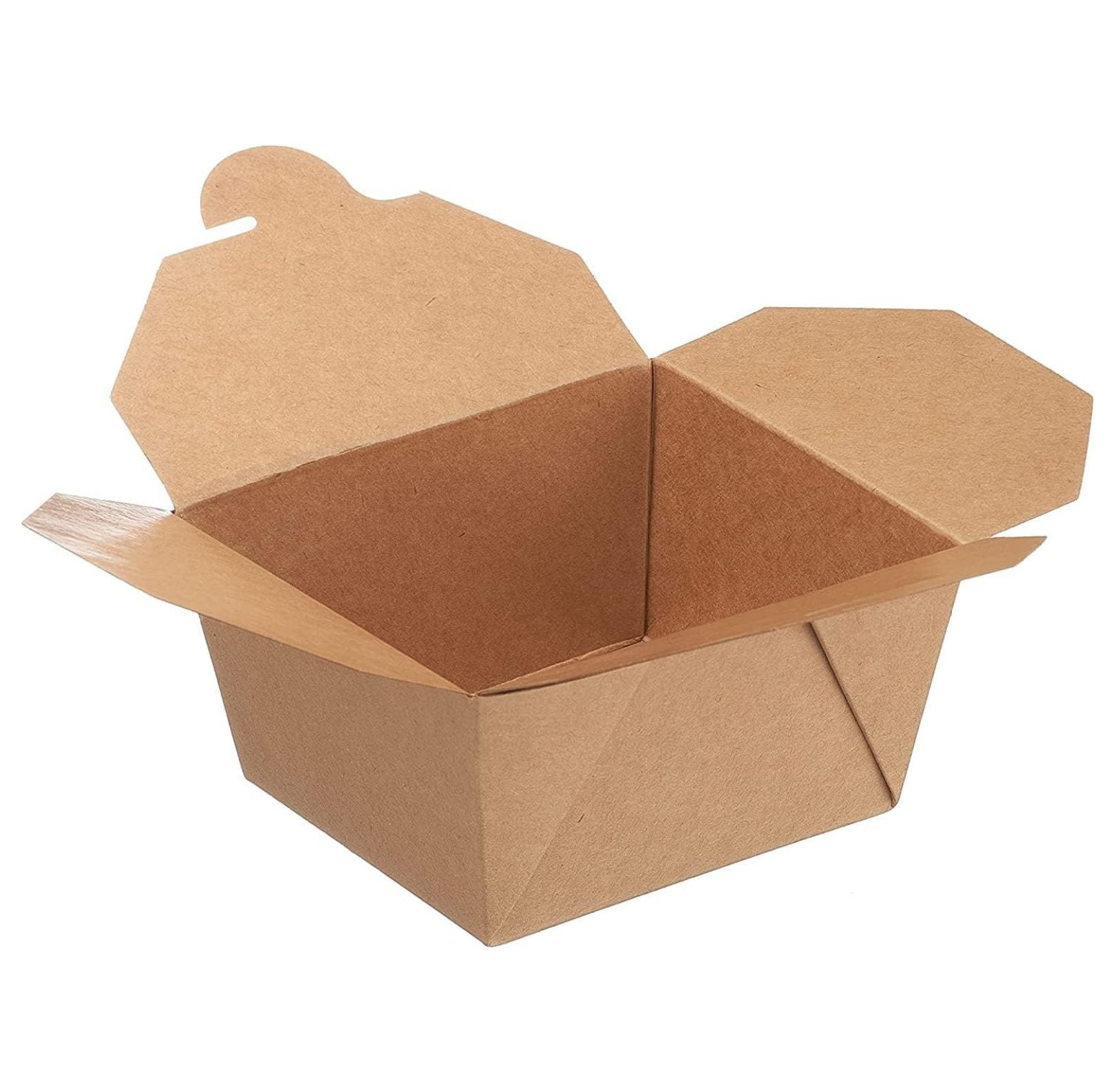 Take Out Food Containers 26 oz Brown Paper Take Out Boxes Microwaveable ...