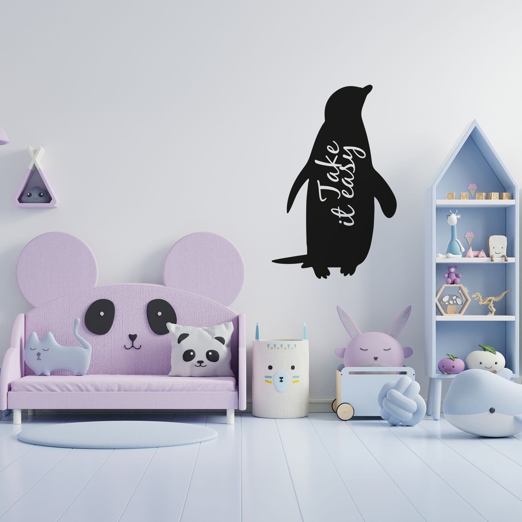 Take It Easy - Life Quote Beautiful Penguin Silhouette Penguin Design ...