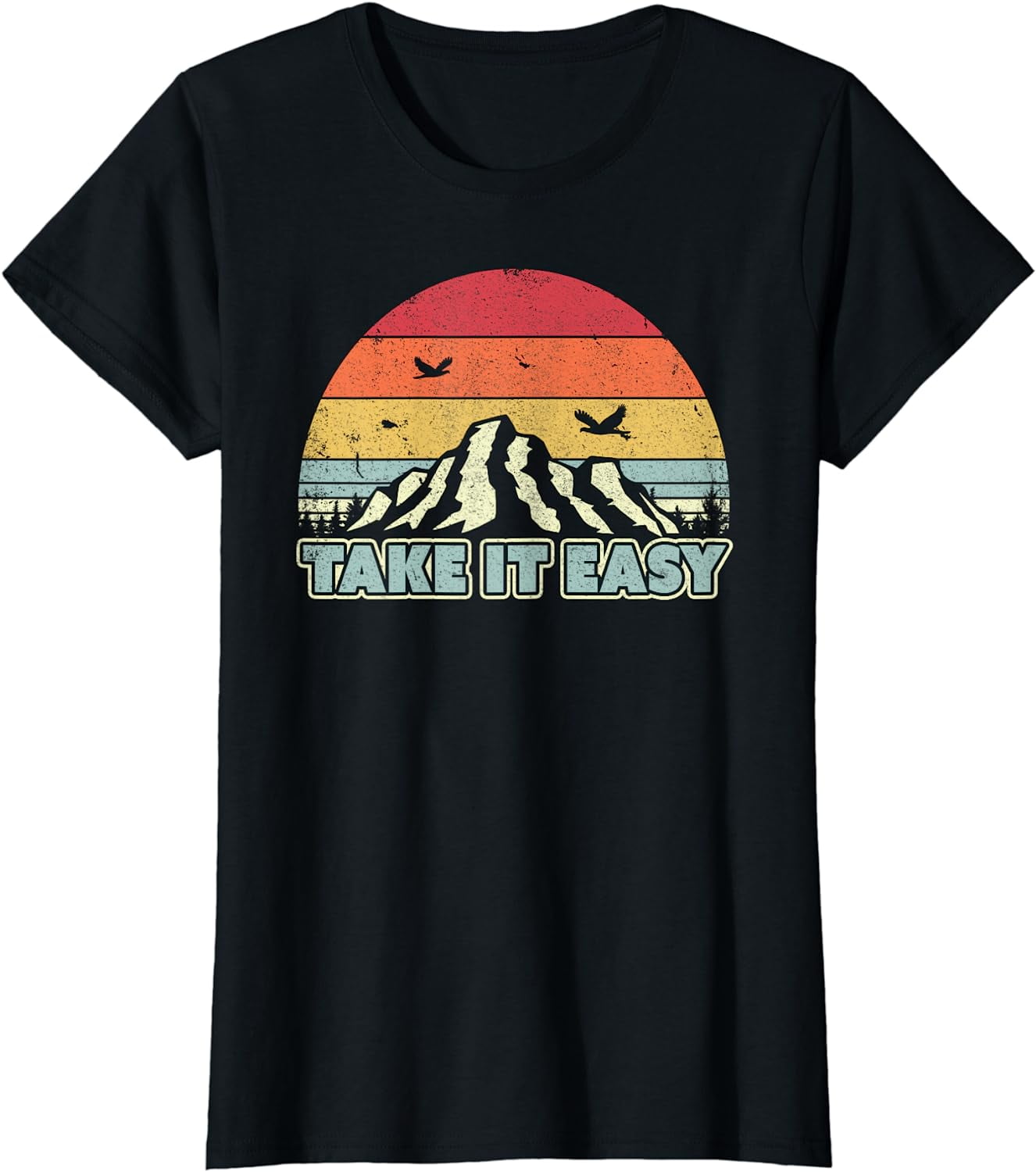 Take It Easy Shirt. Retro Style Outdoors, Camping T-Shirt - Walmart.com
