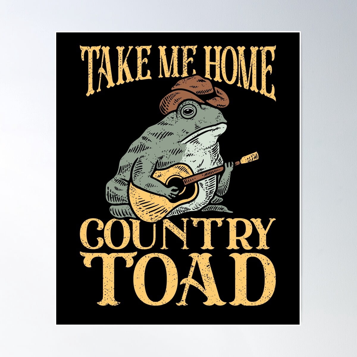 Take Me Home Country Toad Poster Wall Art, Modern Wall Decor For Living ...