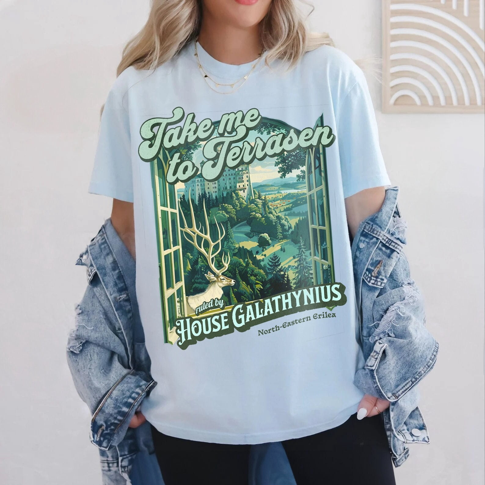 Take Me To Terrasen Shirt | Throne Of Glass Aelin Galathynius Fireheart ...