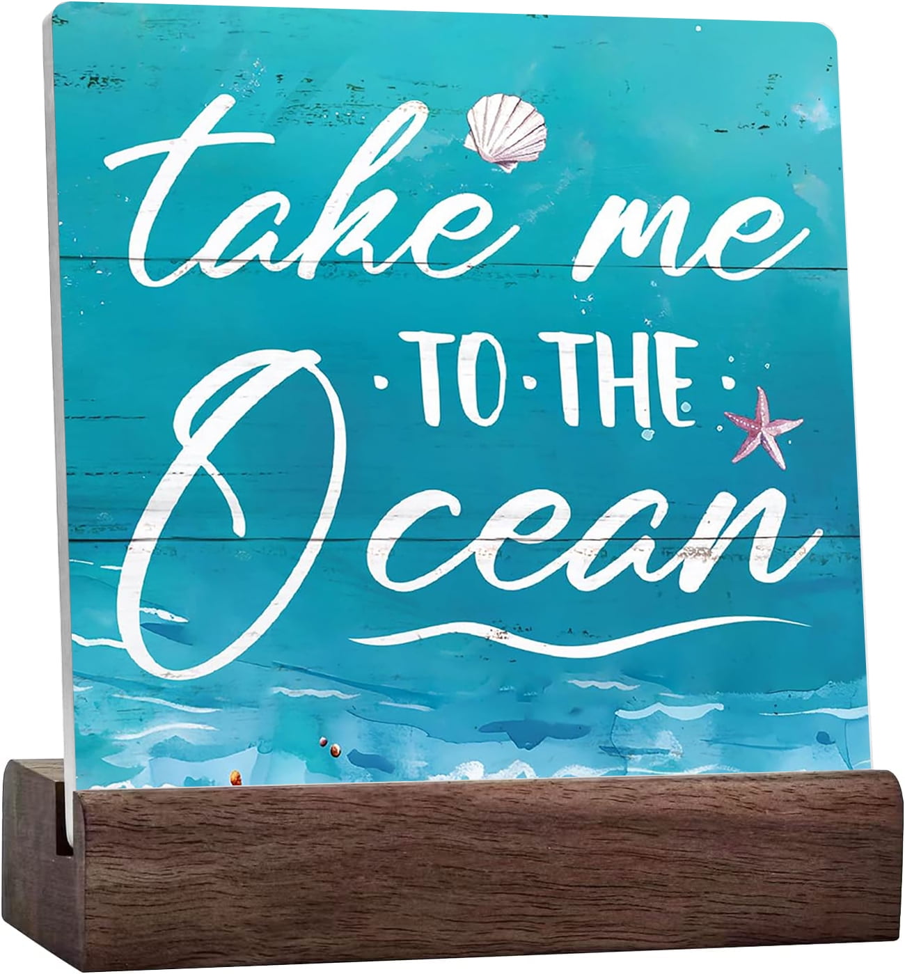Take Me To The Ocean Summer Beach Decor Ceramic Table Sign, Beach ...