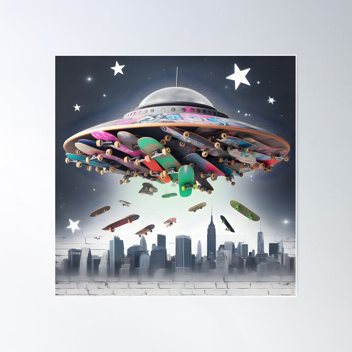 Take Me To Your Halfpipe Poster Wall Art, Modern Wall Decor For Living ...