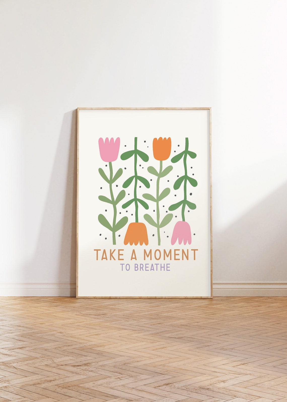 Take A Moment To Breathe Poster, Self Love Poster, Positive Quote ...