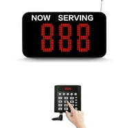 KFFKFF Diner Paging System, 400m Extended Wireless Queue Alert, Patron ...