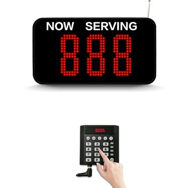 V BESTLIFE Restaurant Paging Beepers System, Wireless Guest Customer Queuing Pager with 1 Keypad ...