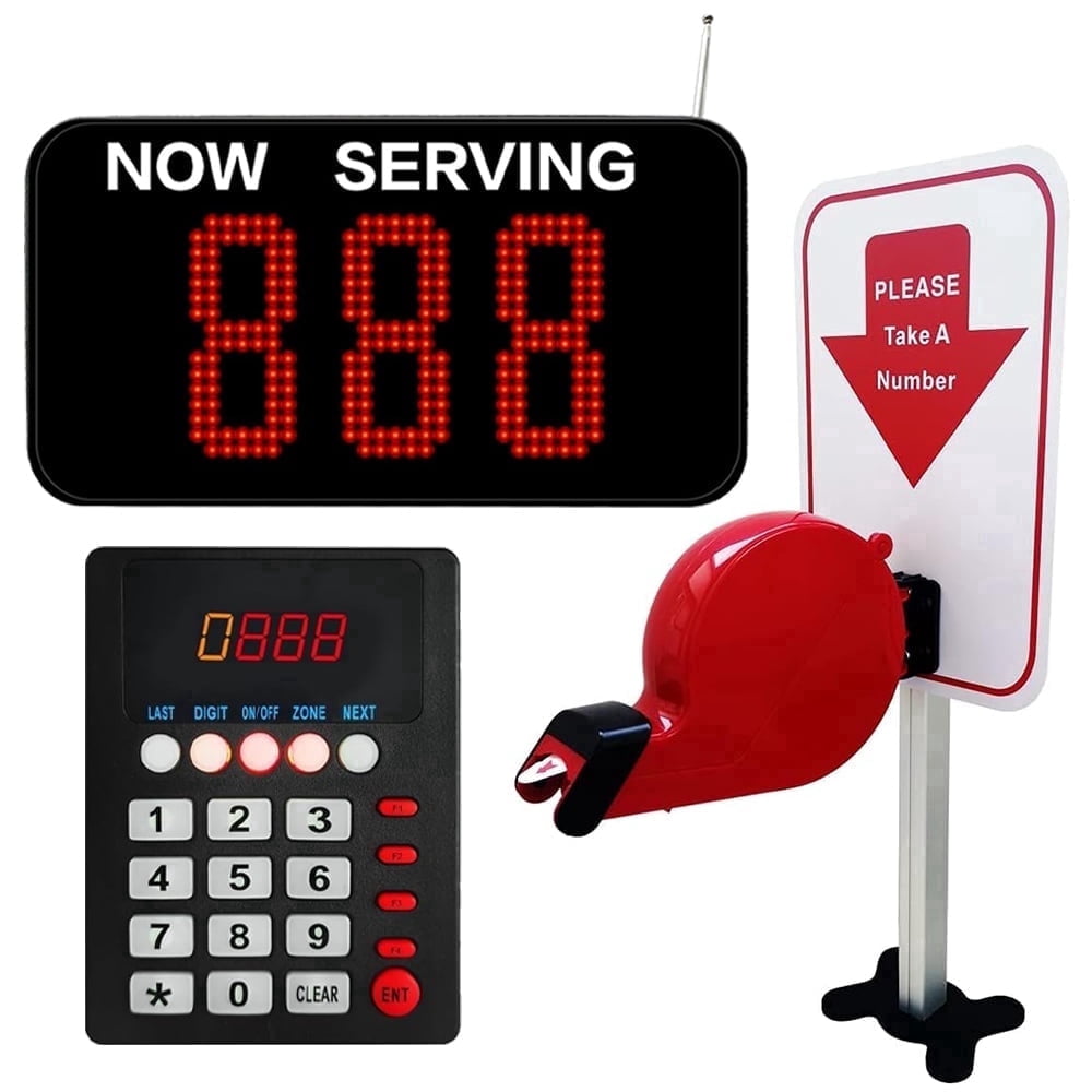 KOQICALL Take a Number Queue System with Ticket Dispenser, 1 Keypad, 1 ...