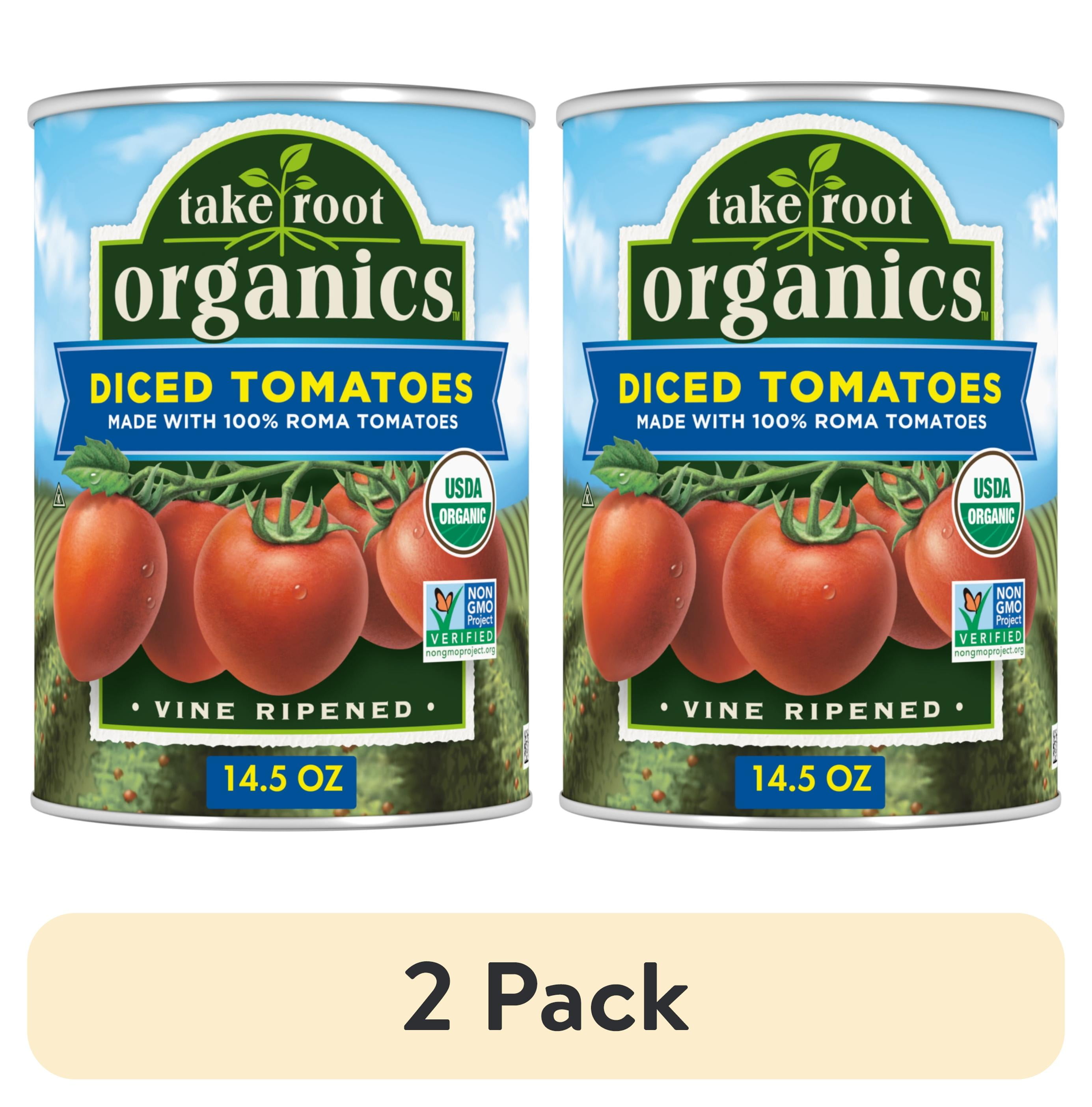 (2 pack) Take Root Organics Diced Tomatoes, 14.5 oz Can - Walmart.com