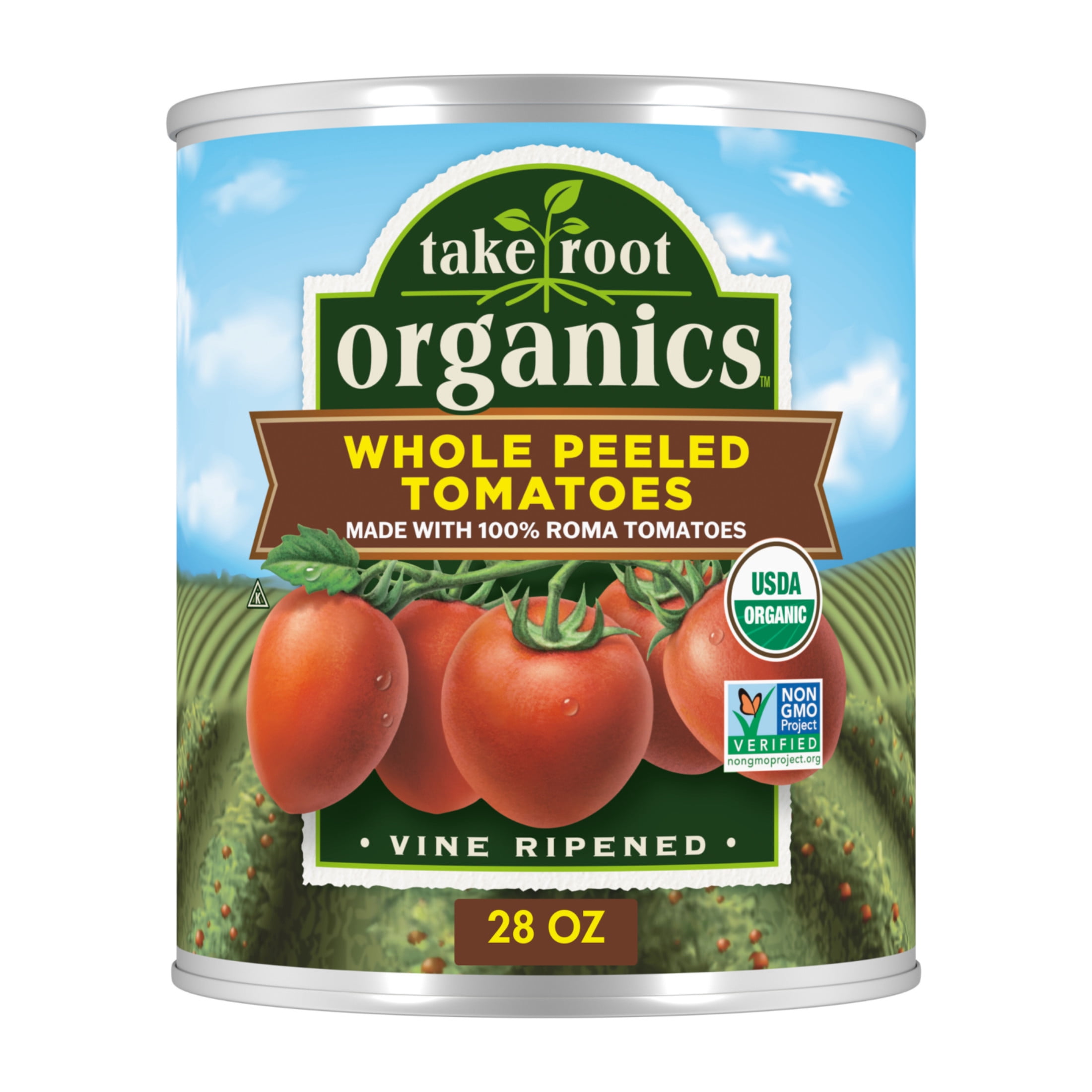 Take Root Organics Fresh Ripe Roma Whole Tomatoes, Non-GMO, Vine ...